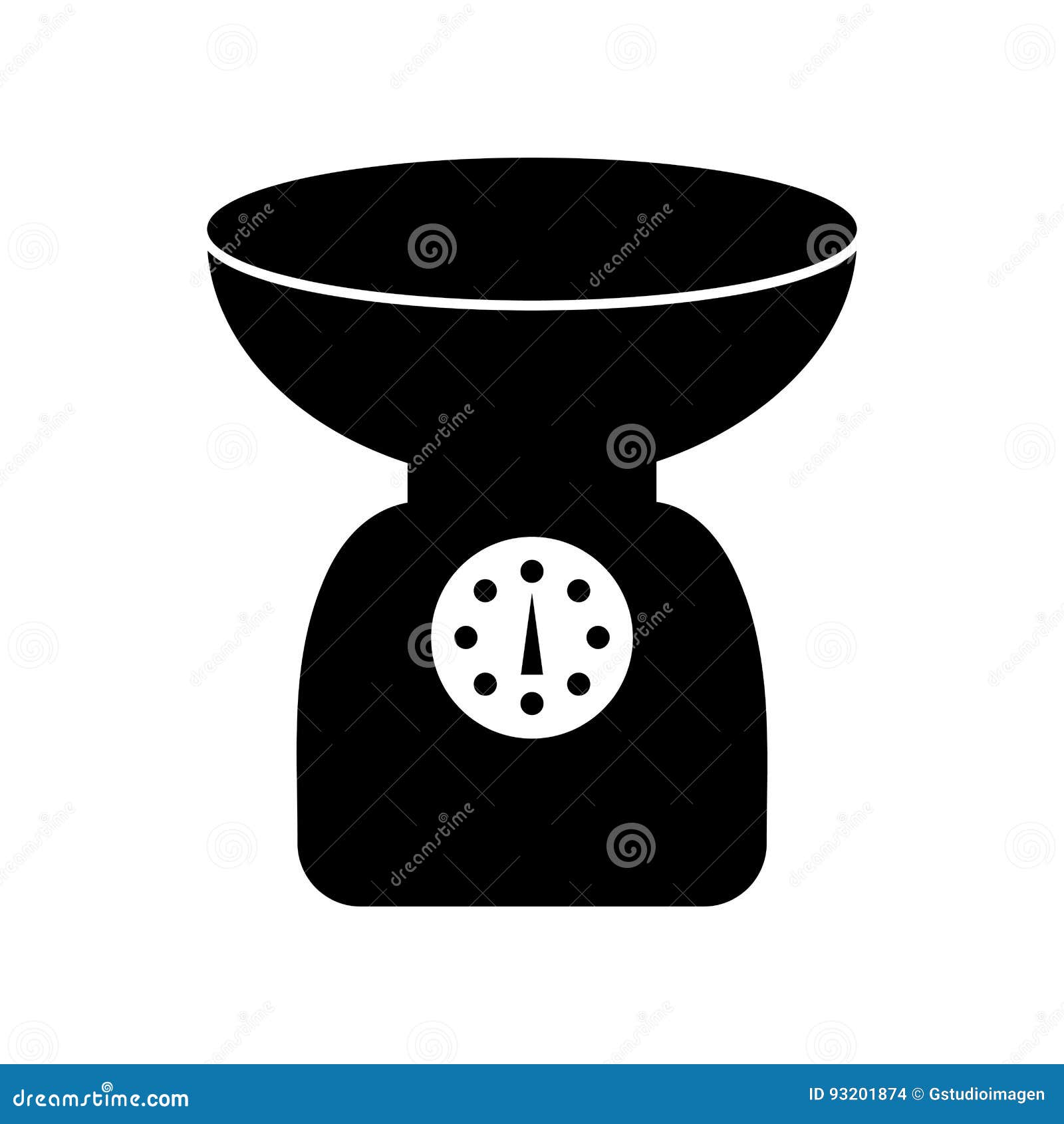 Black Food Scale Graphic Design Stock Vector - Illustration of close ...