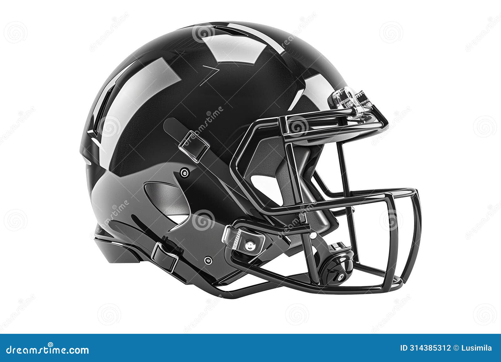 Black football helmet stock photo. Illustration of league - 314385312