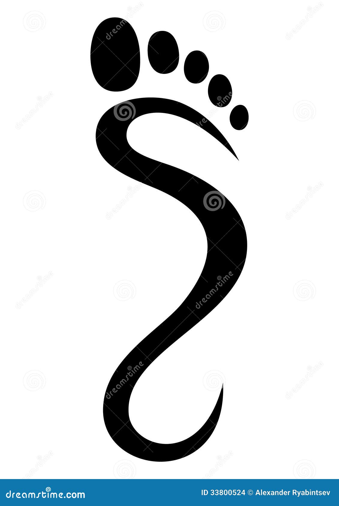 Running Footprints Clipart