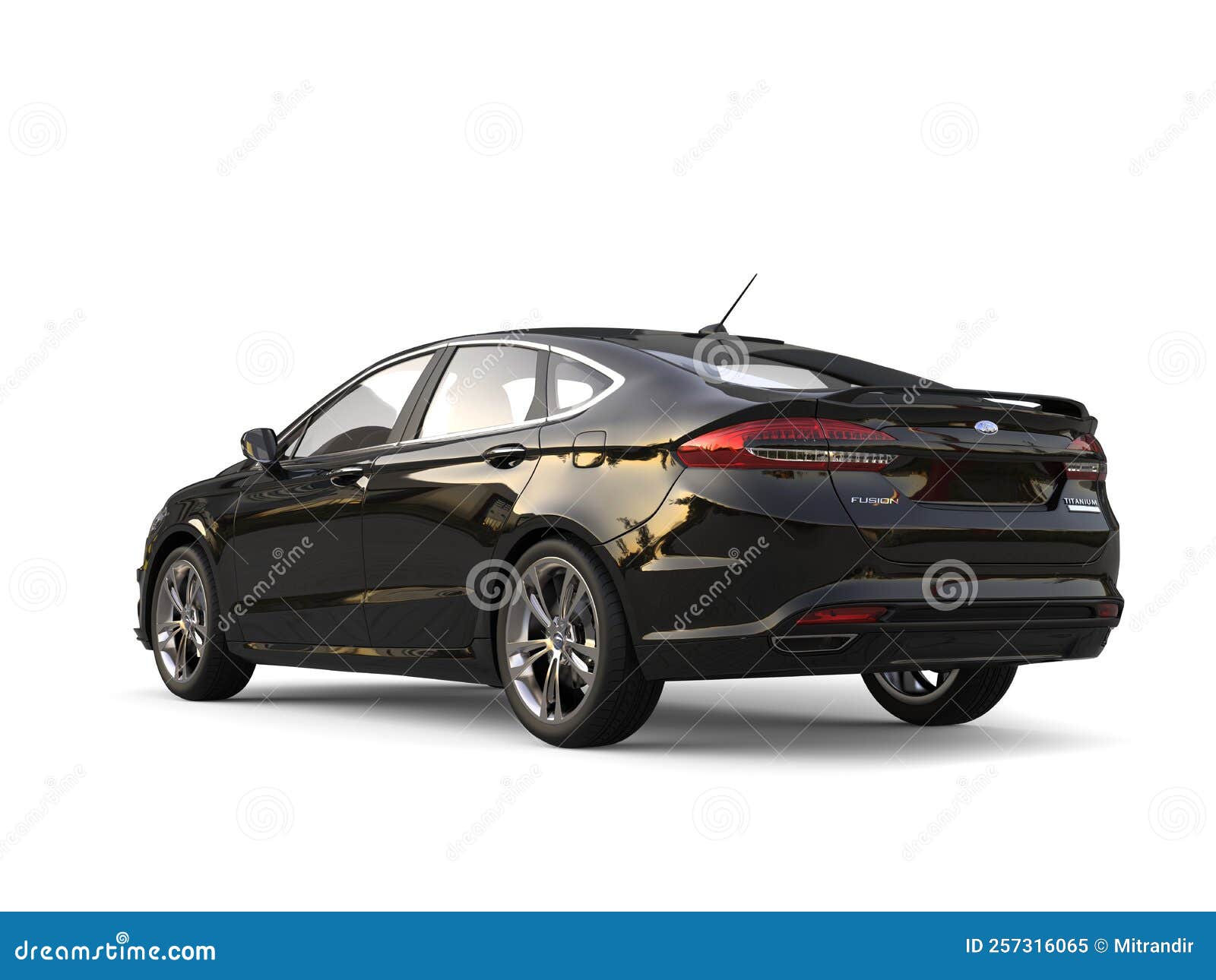 Black Ford Mondeo 2015 - 2018 Model - Side View Editorial Image ...