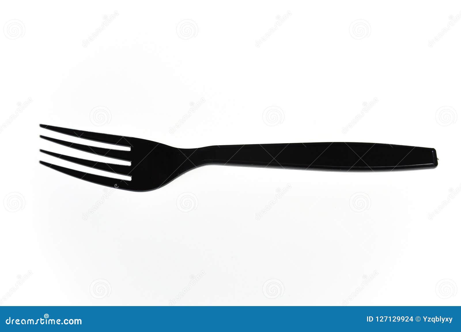 A Black Fork Isolated on White Background Stock Photo - Image of ...