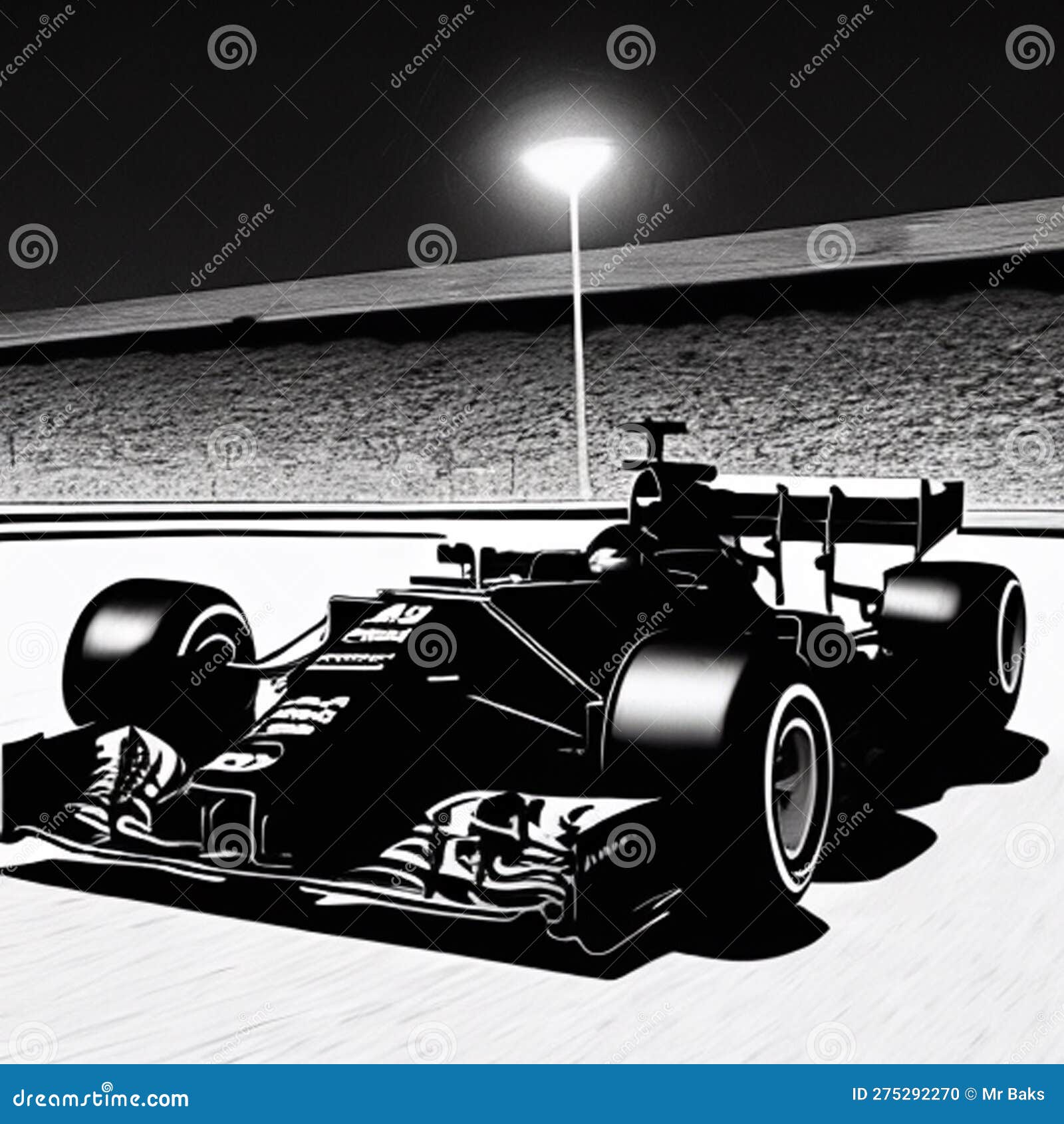 A black formula 1 stock illustration. Illustration of brand - 275292270