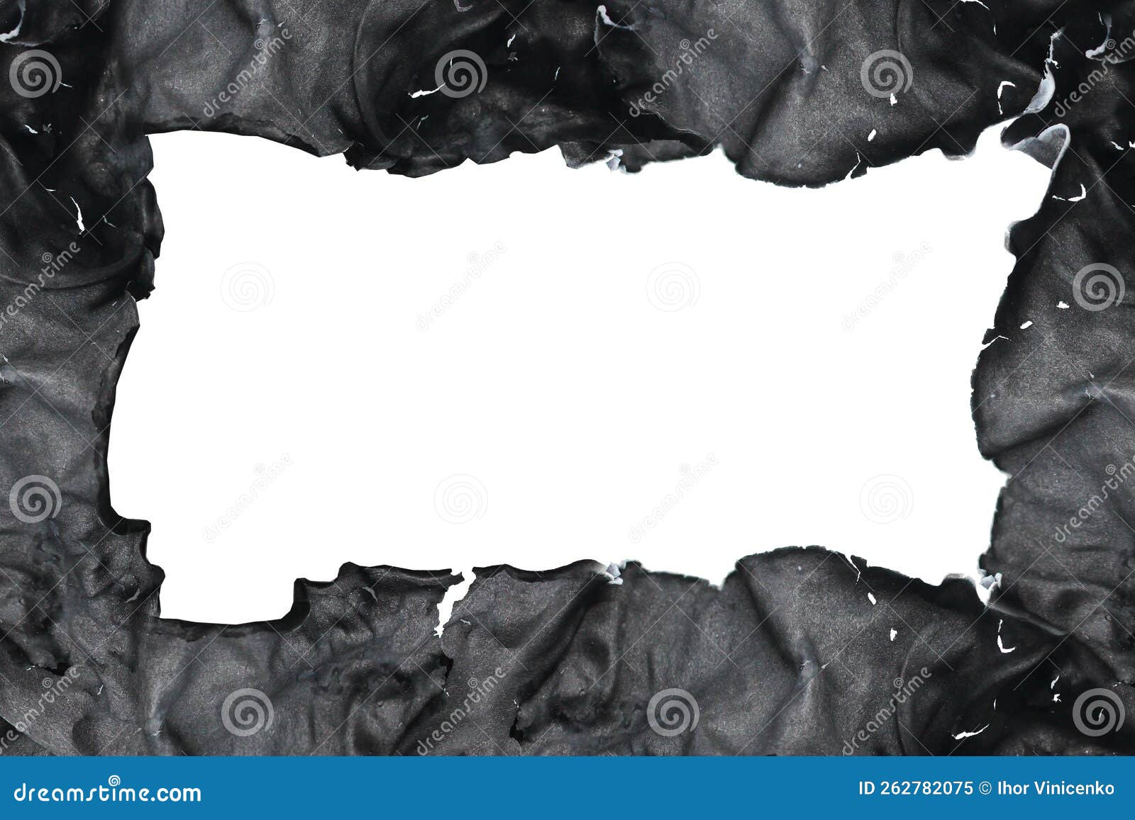 Black Frame Made of Burnt Paper. Stock Image - Image of brittle, burnt ...