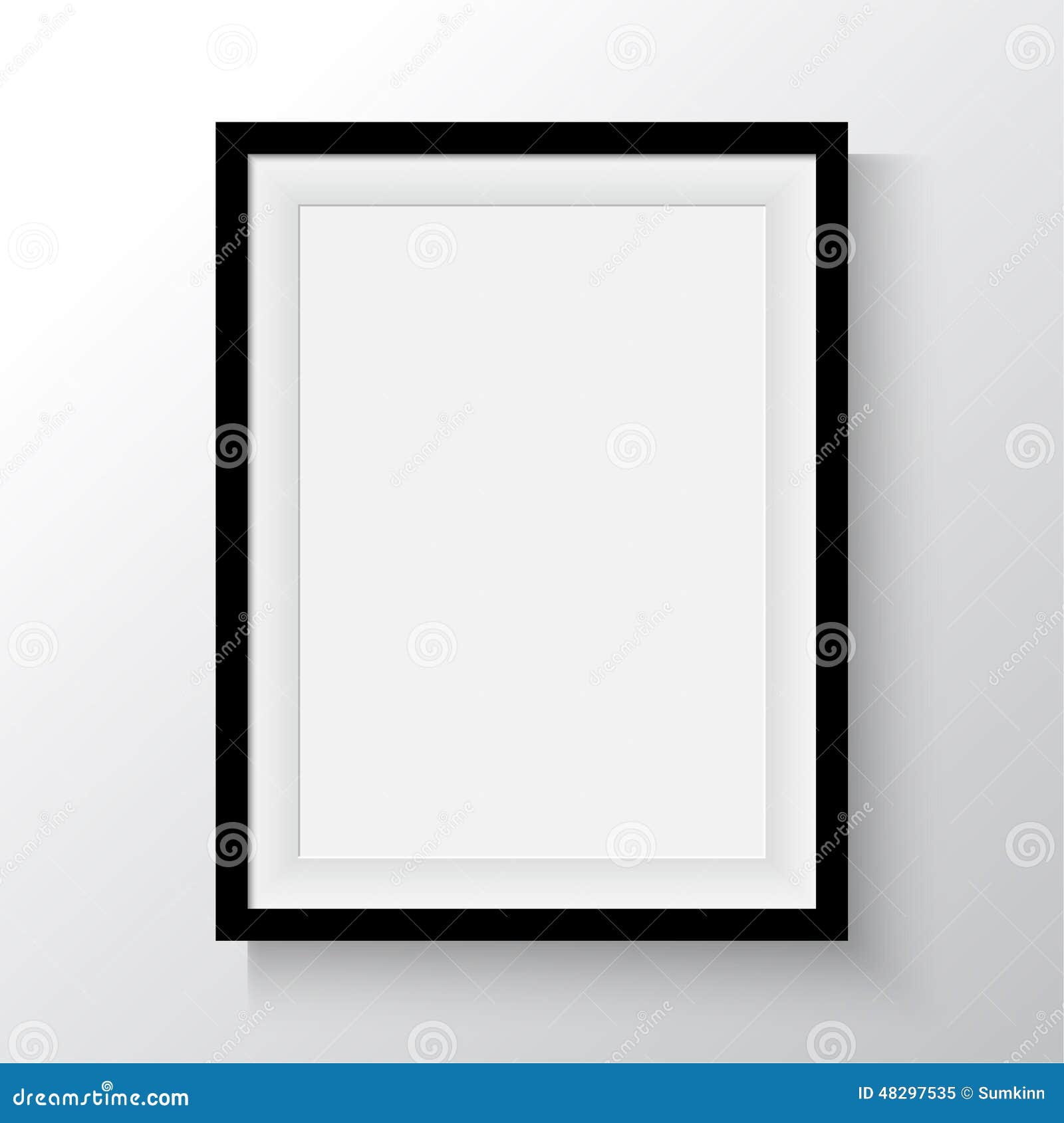 Black Frame for Paintings or Photographs on the Stock Vector ...