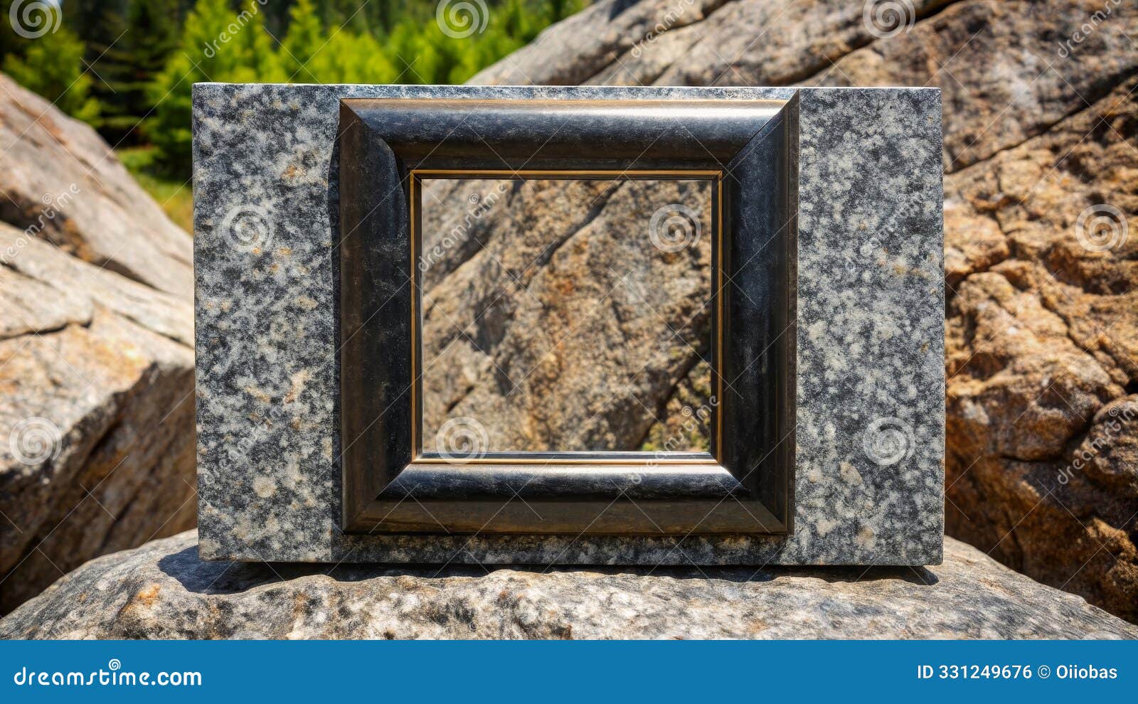 Black Frame on Rocky Surface, Frame , Granite , Nature , Art Stock ...