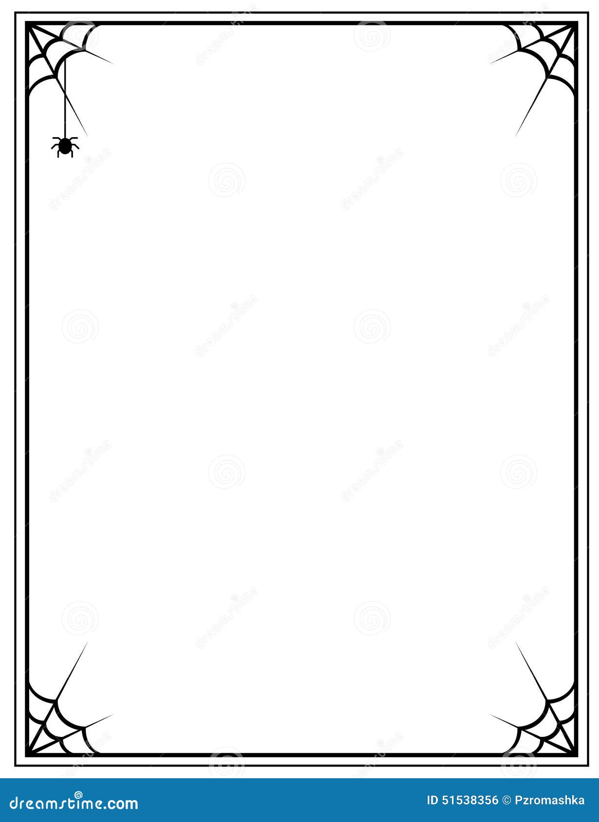 Spider Web Page Border