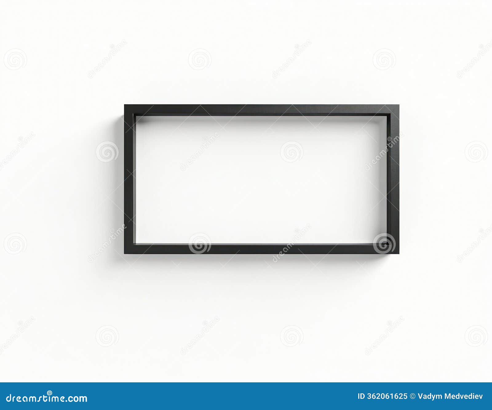 Black Frame with Subtle Transparent Shadow Effect for Design. Realistic ...