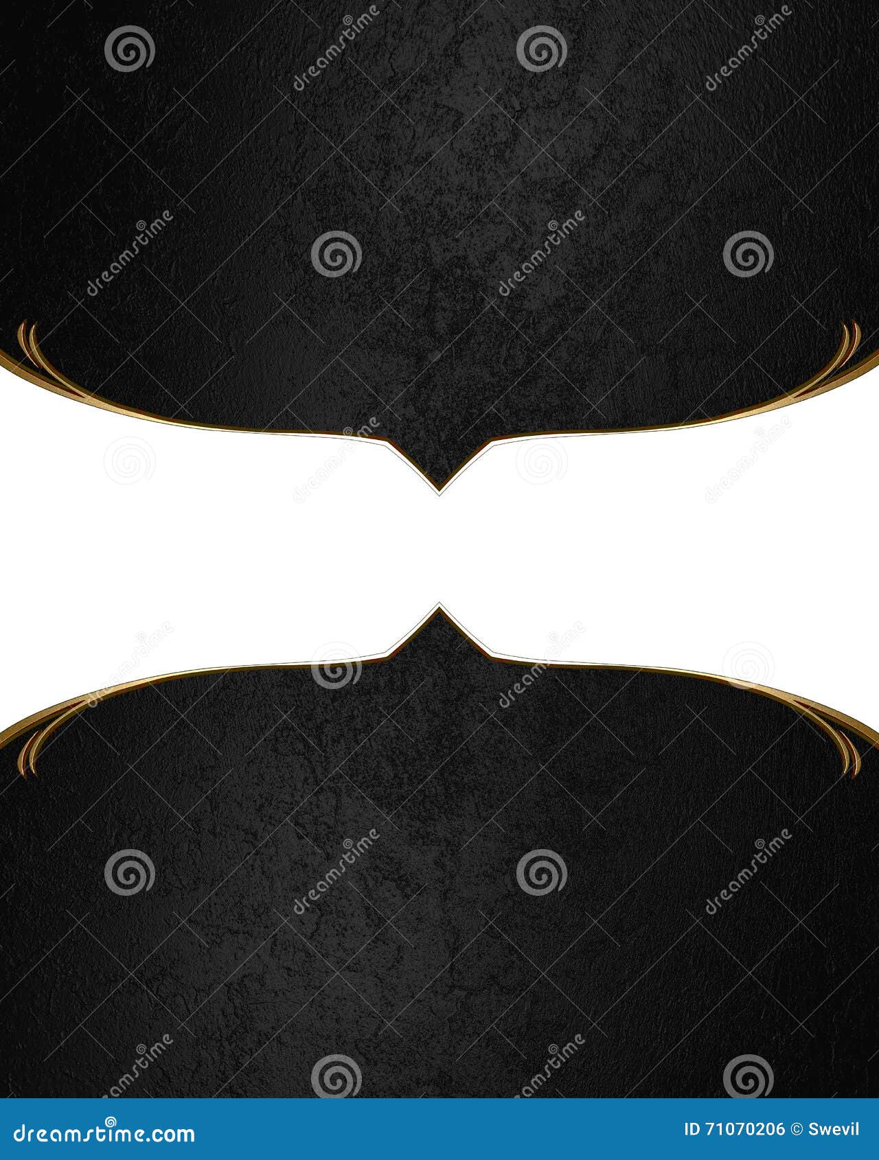 Black Frame. Template for Design Stock Illustration - Illustration of ...