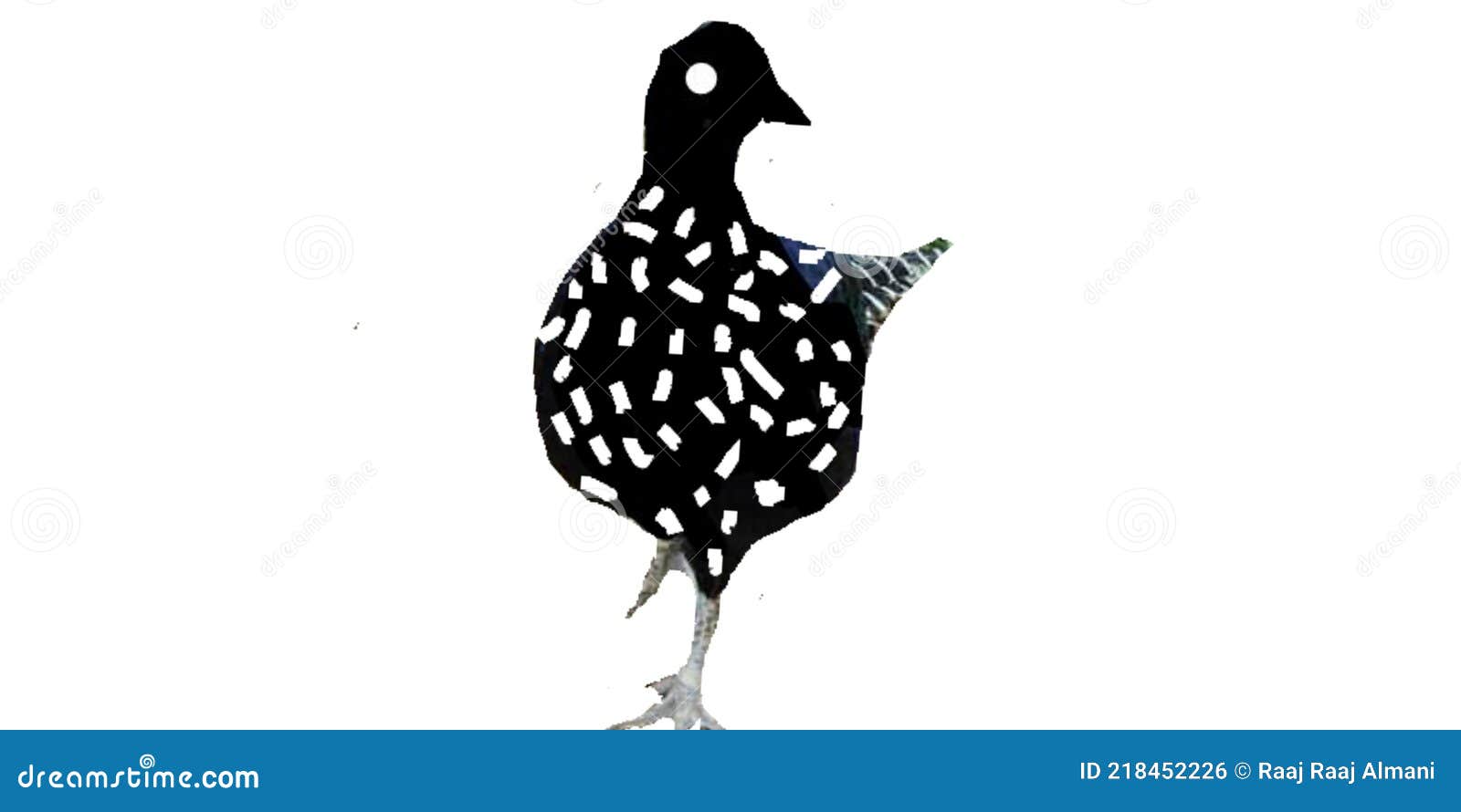 Black francolin logo stock illustration. Illustration of animal - 218452226
