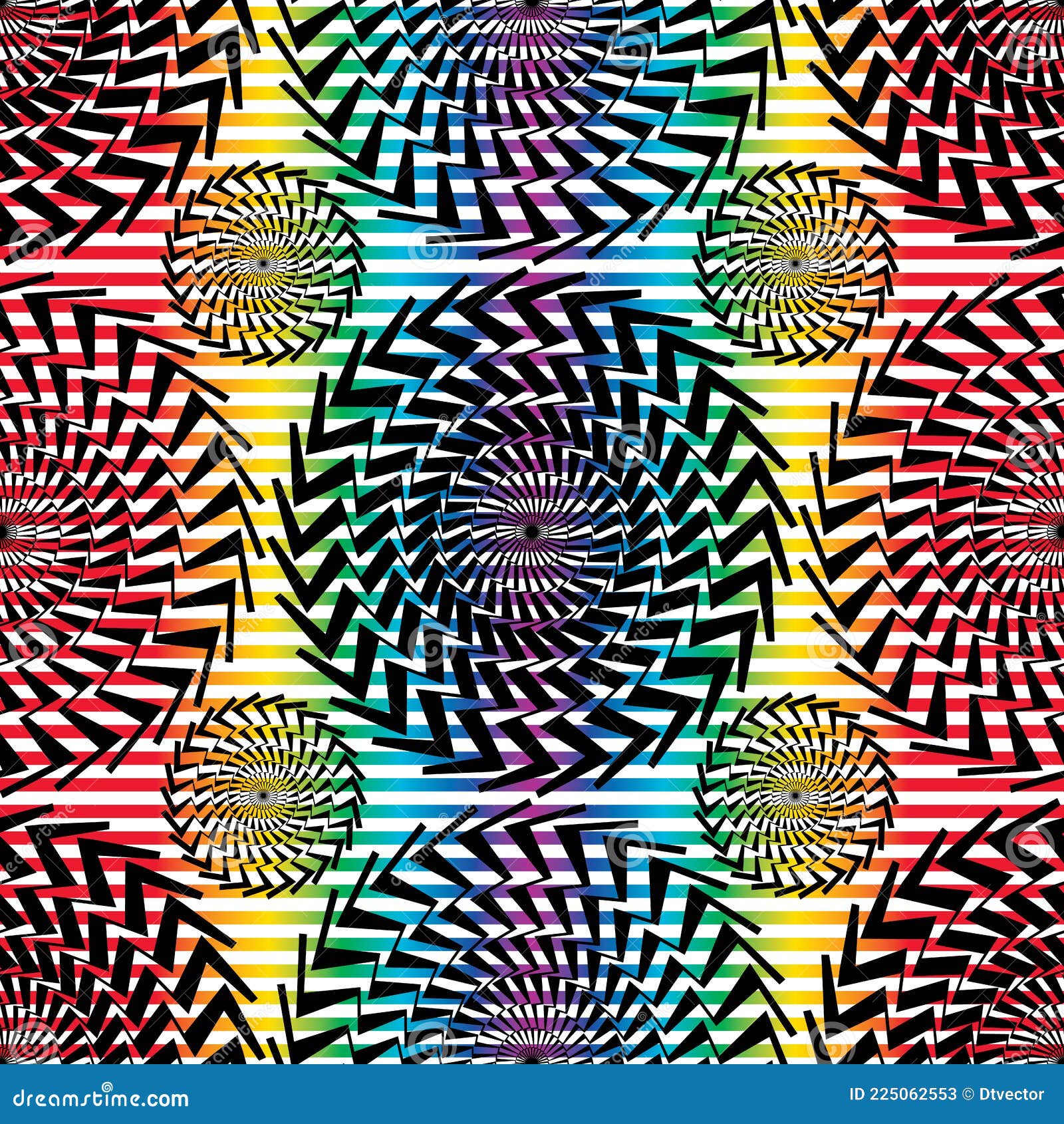 Fraser Spiral Optical Illusion Vector Illustration | CartoonDealer.com ...