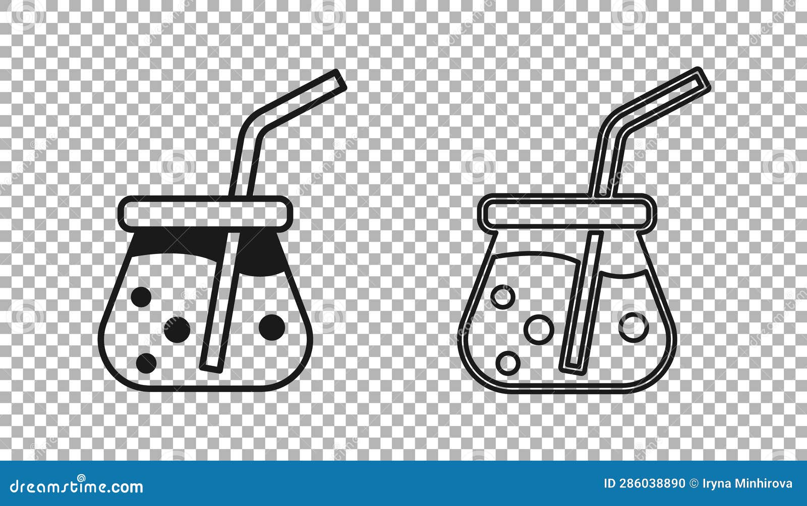 Black Fresh Smoothie Icon Isolated on Transparent Background. Vector ...