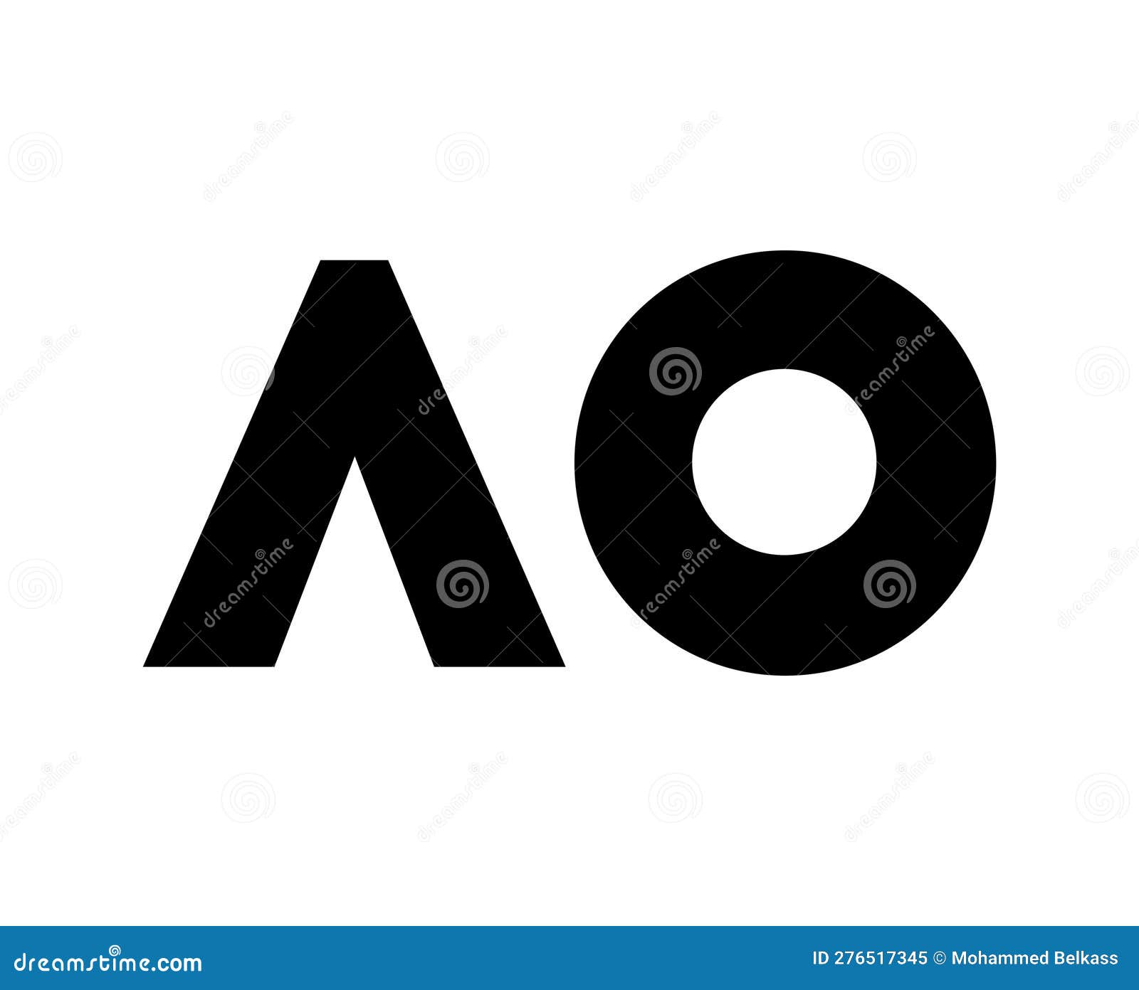 Australian Open Symbol Logo Black Tournament Tennis Stock Vector ...