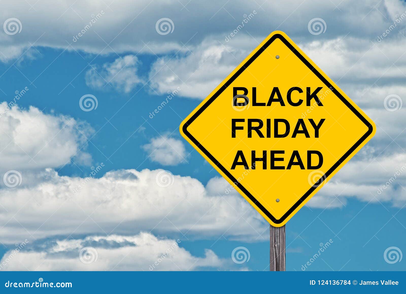 Black Friday Ahead Caution Sign Stock Photo - Image of information ...