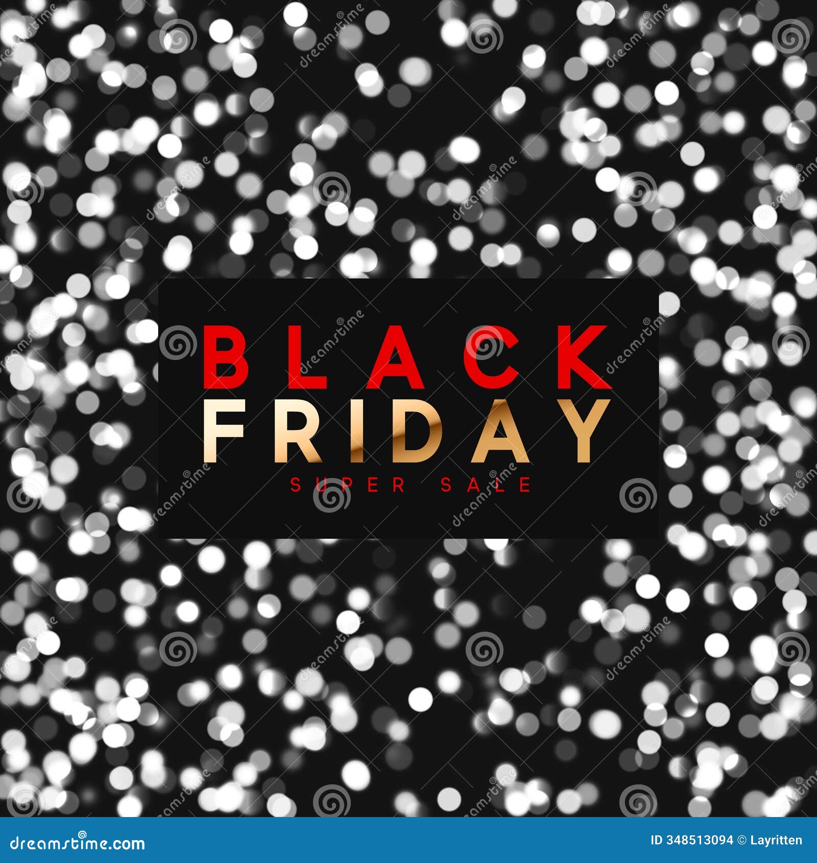 Black Friday. Background Bright Glare of White Lights Bokeh Stock ...