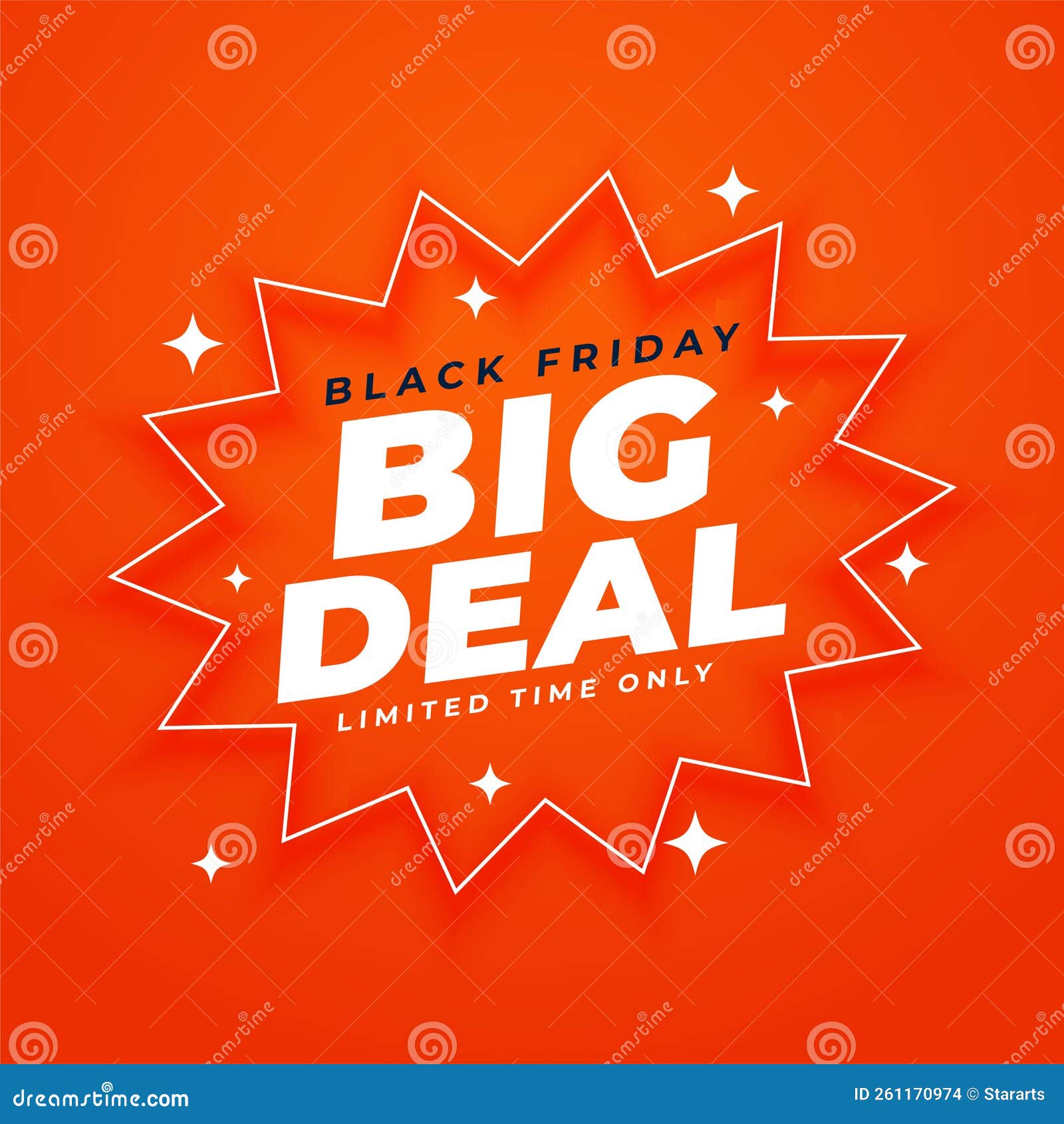 Black Friday Big Deal Background in Modern Style Stock Vector ...