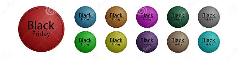 Black friday button stock vector. Illustration of badge - 233166622
