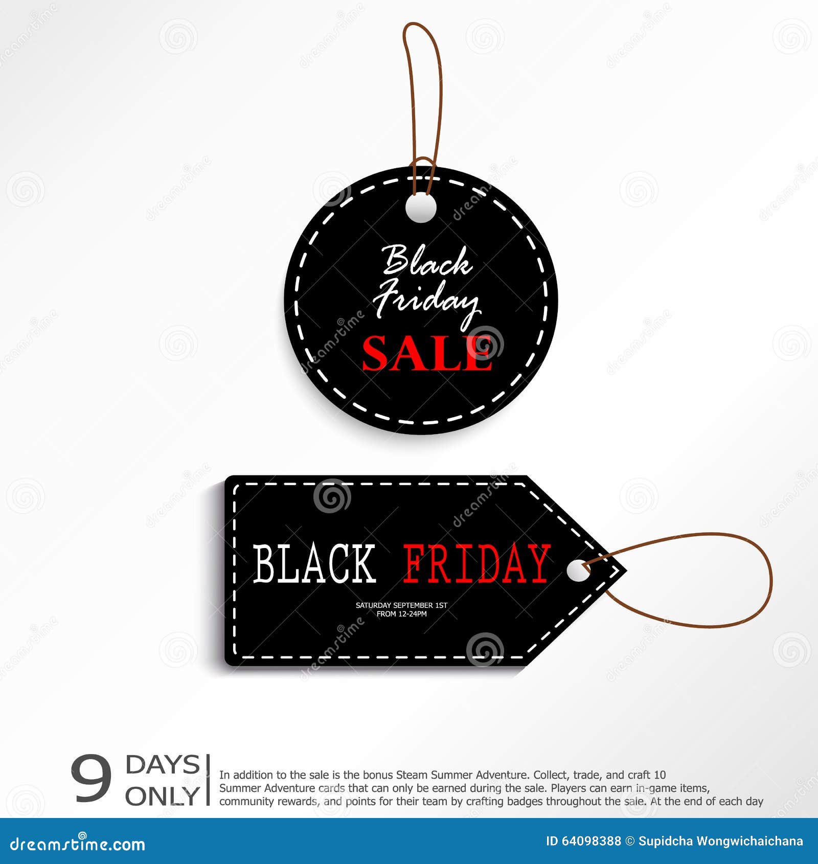 Black Friday Circle Logo Label Stock Vector - Illustration of ...
