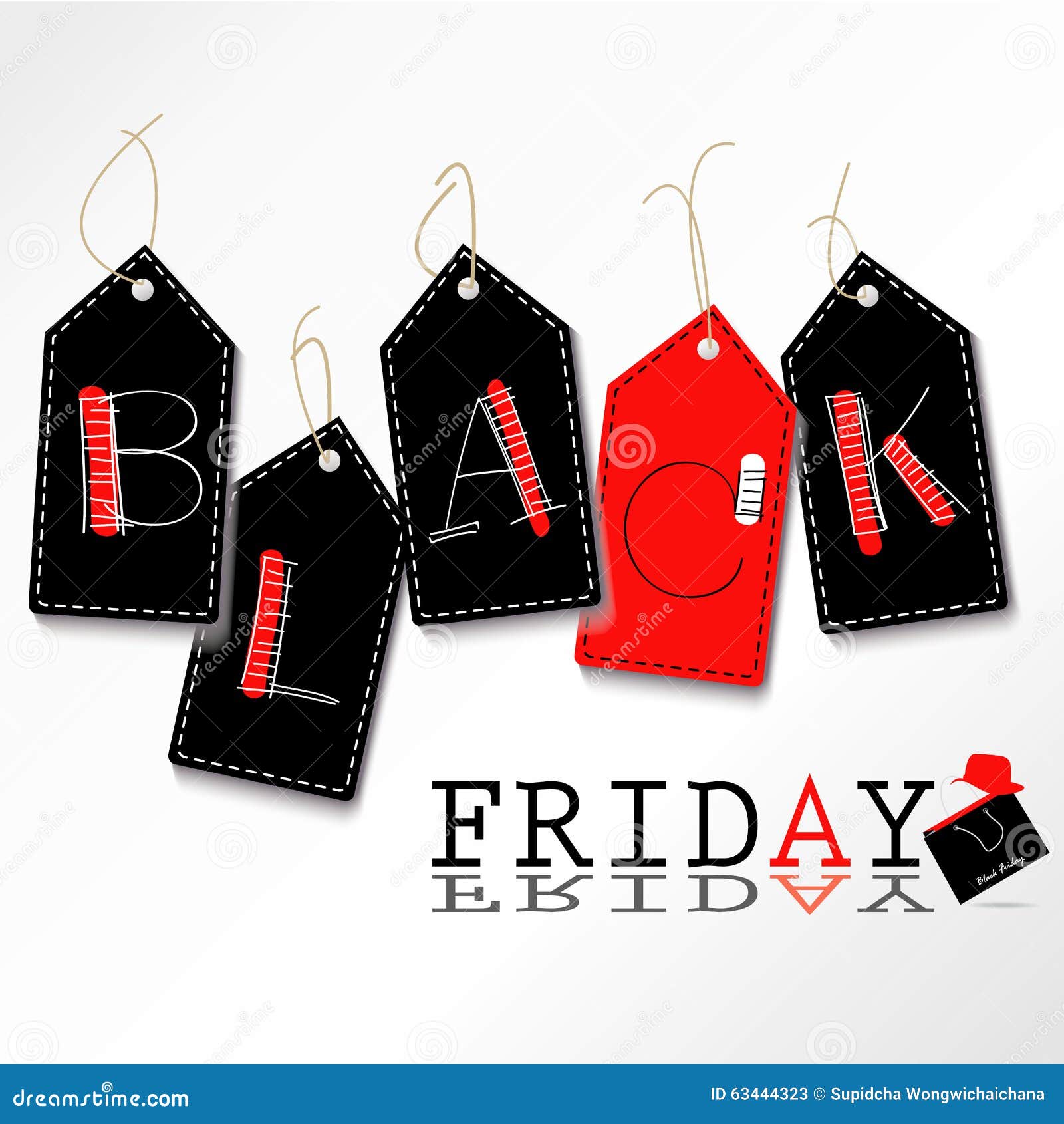 Black Friday Circle Logo Label Stock Vector - Illustration of isolated ...