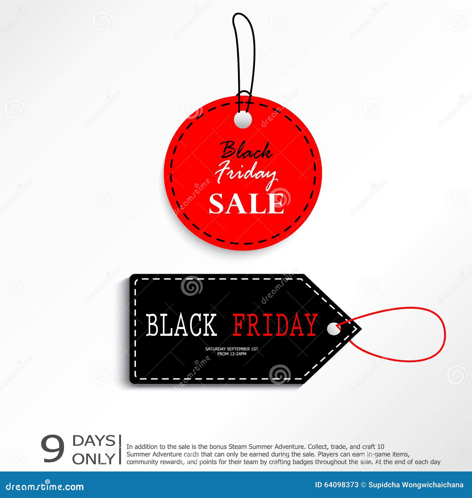 Black Friday Circle Logo Label Stock Vector - Illustration of isolated ...