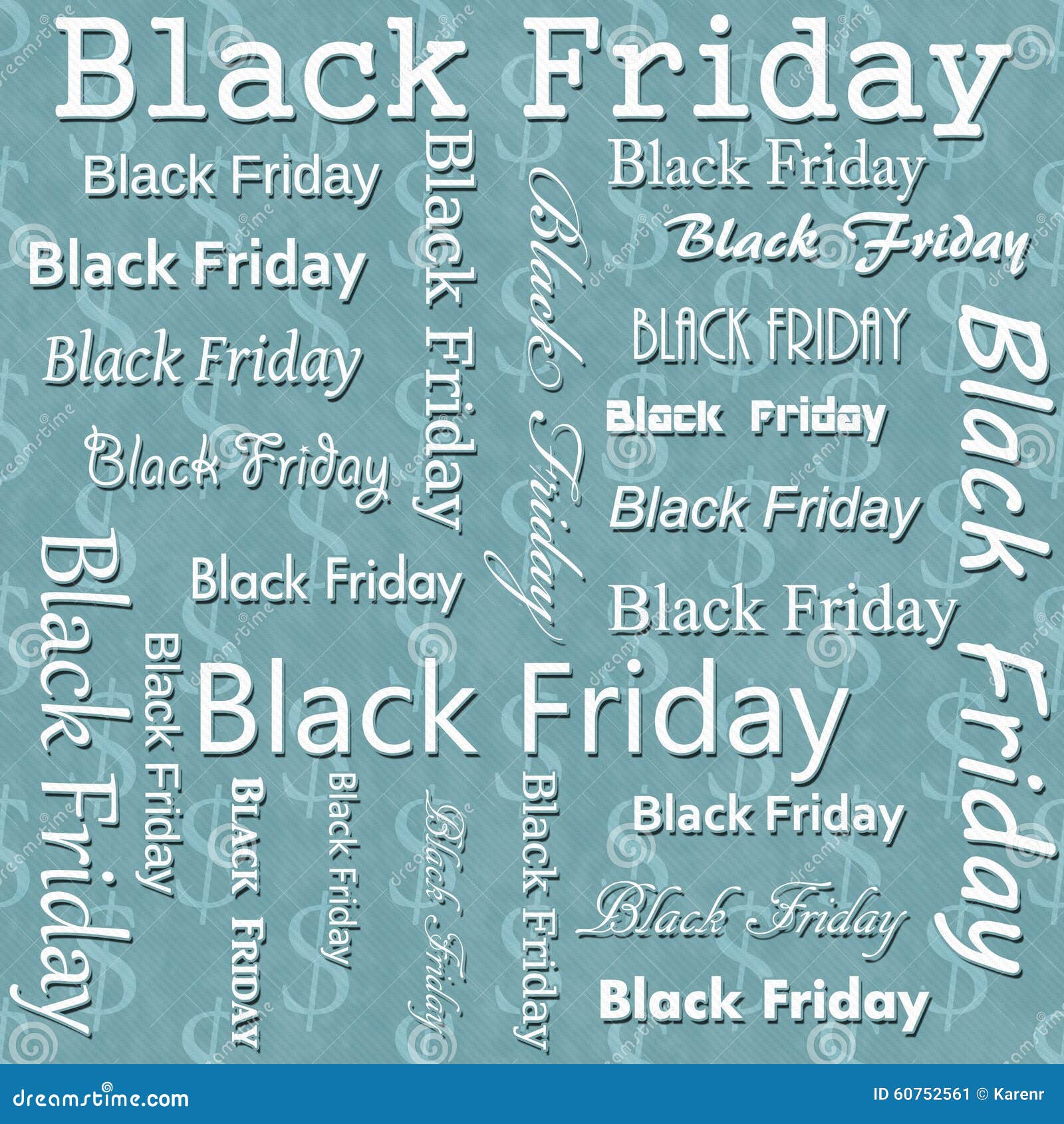 Black Friday Design with Teal Dollar Sign Tile Pattern Repeat Ba Stock ...