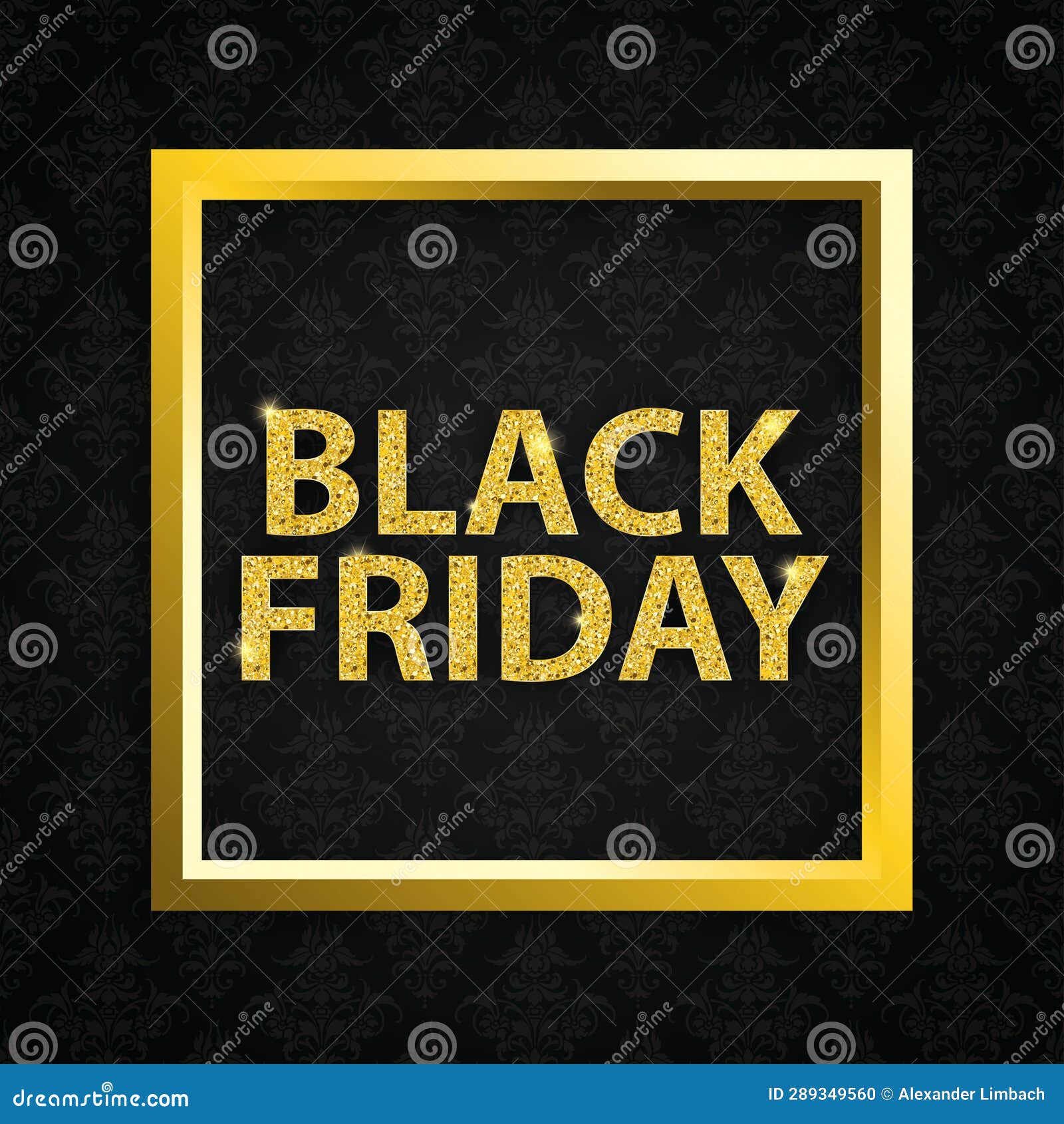 Black Friday Frame Black Ornaments Wallpaper Stock Vector ...