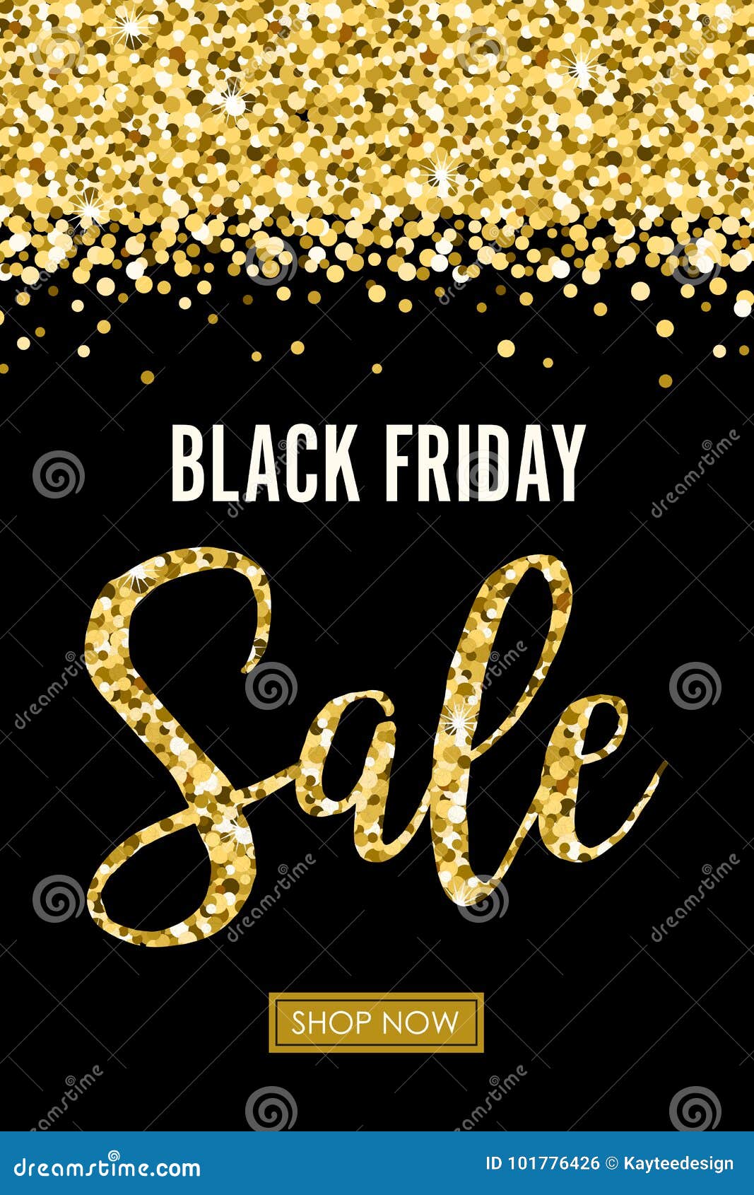Black Friday Glitter Sale Vector Illustration 1 Stock Vector ...