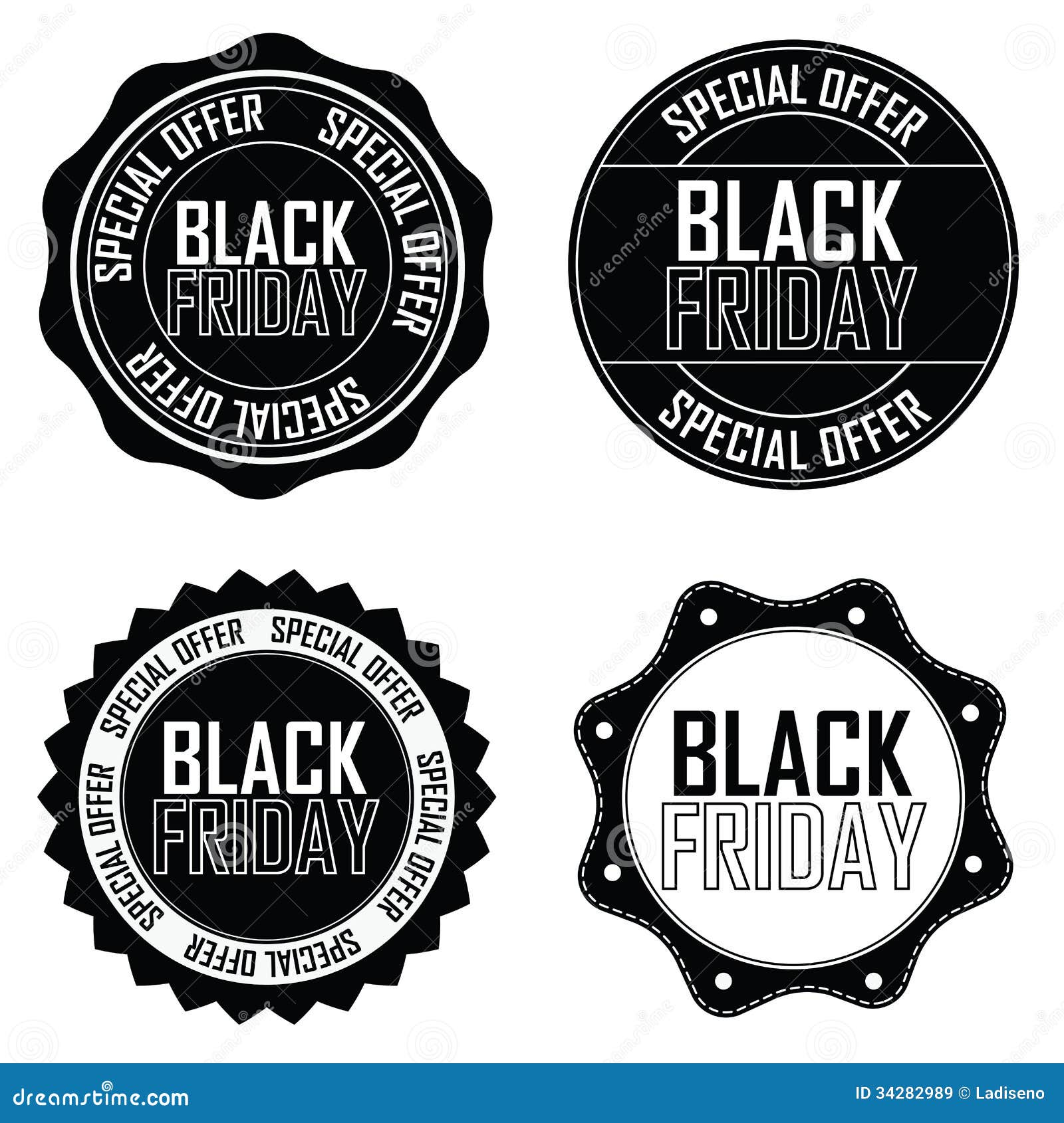 Black Friday Labels stock vector. Illustration of corner - 34282989