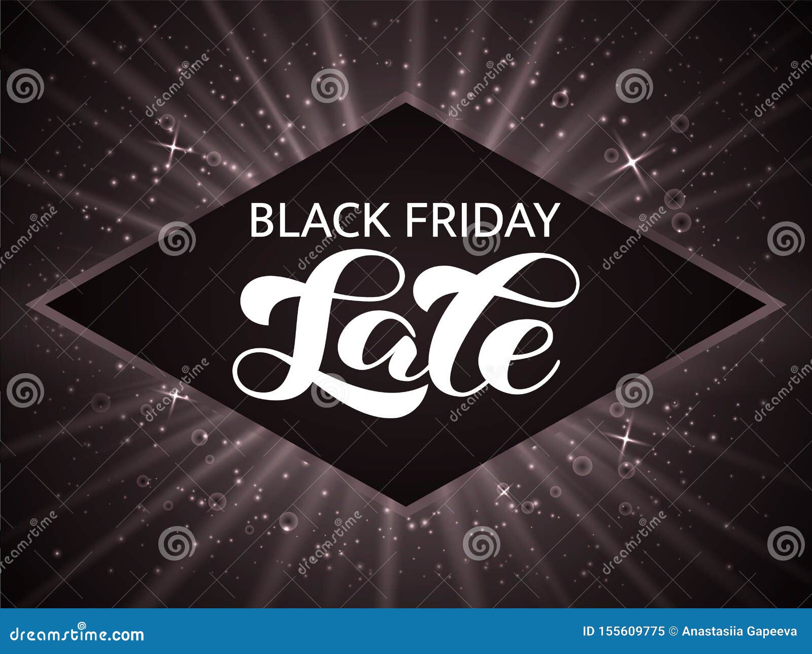 Black Friday Lettering. Quote for Card or Poster. Vector Illustration ...