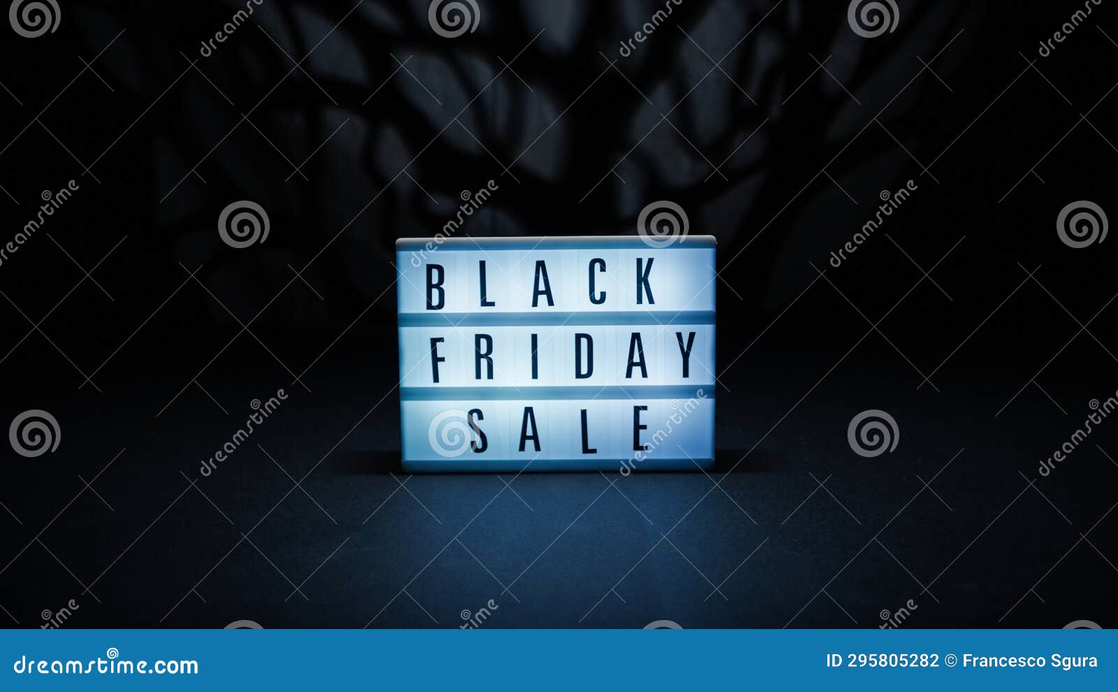 Black Friday Light Panel in a Dark Atmosphere . Stock Photo - Image of ...