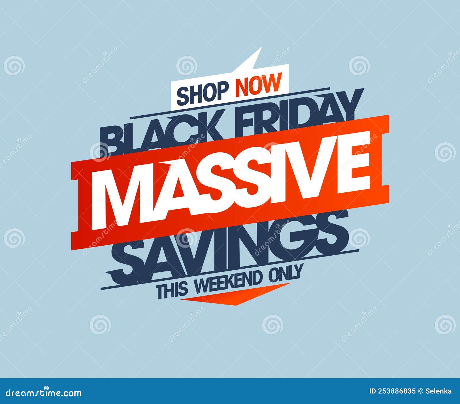 Black Friday Massive Savings, Vector Sale Poster or Web Banner Design ...