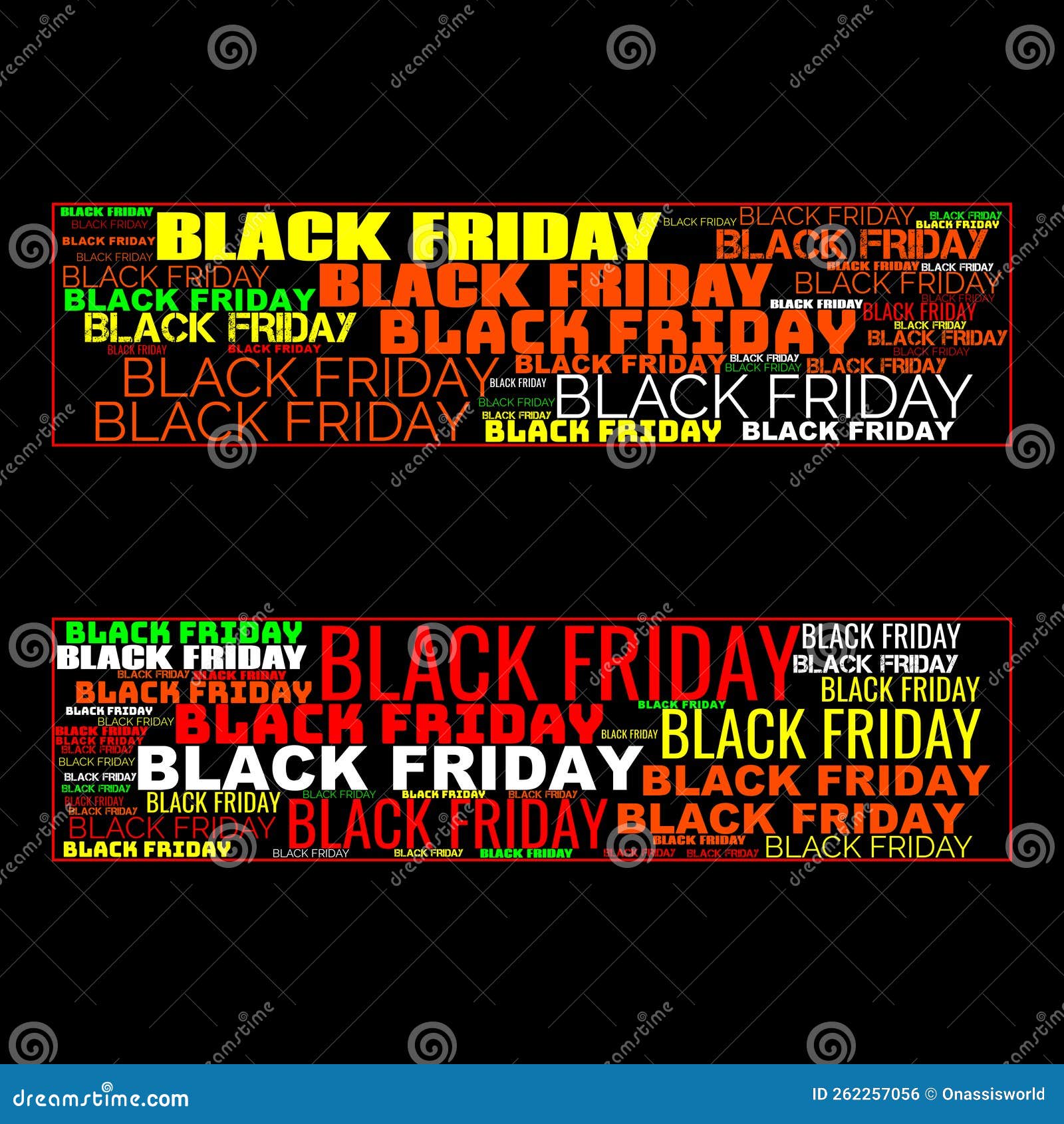 Black Friday Page Header Banner Background Illustration Stock ...