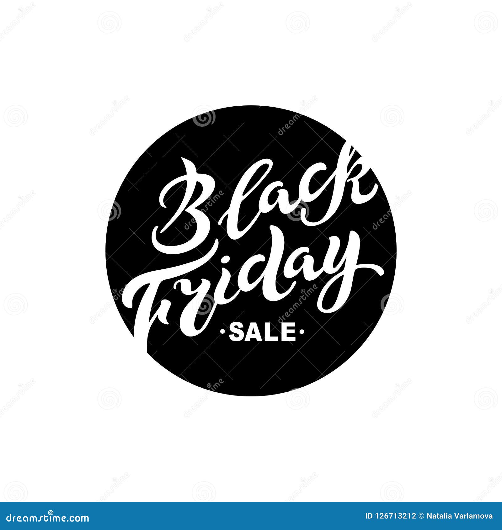 Black Friday Que Pone Letras Manuscrito Stock de ilustración ...