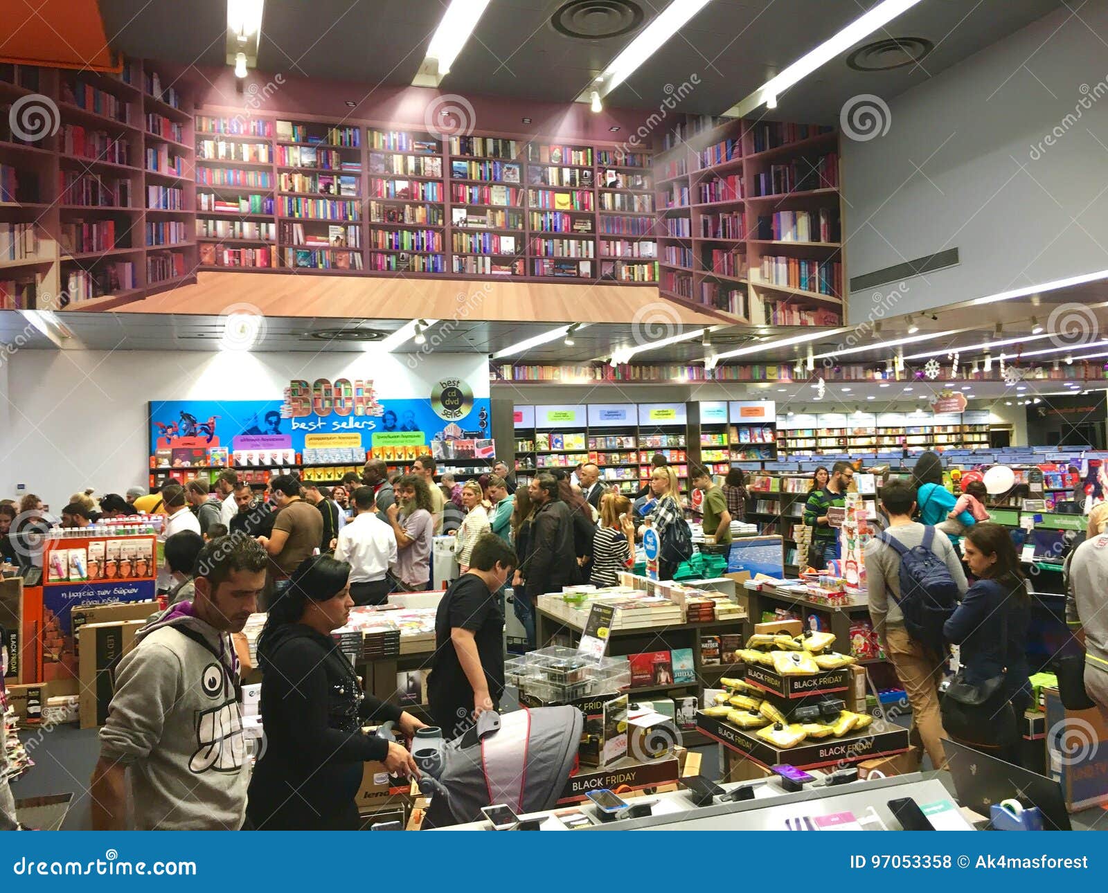 Black Friday in Retail Store Editorial Stock Photo - Image of waiting ...