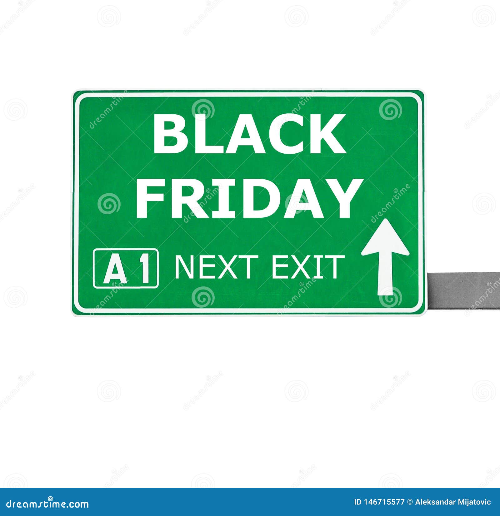 BLACK FRIDAY Road Sign Isolated on White Stock Image - Image of post ...