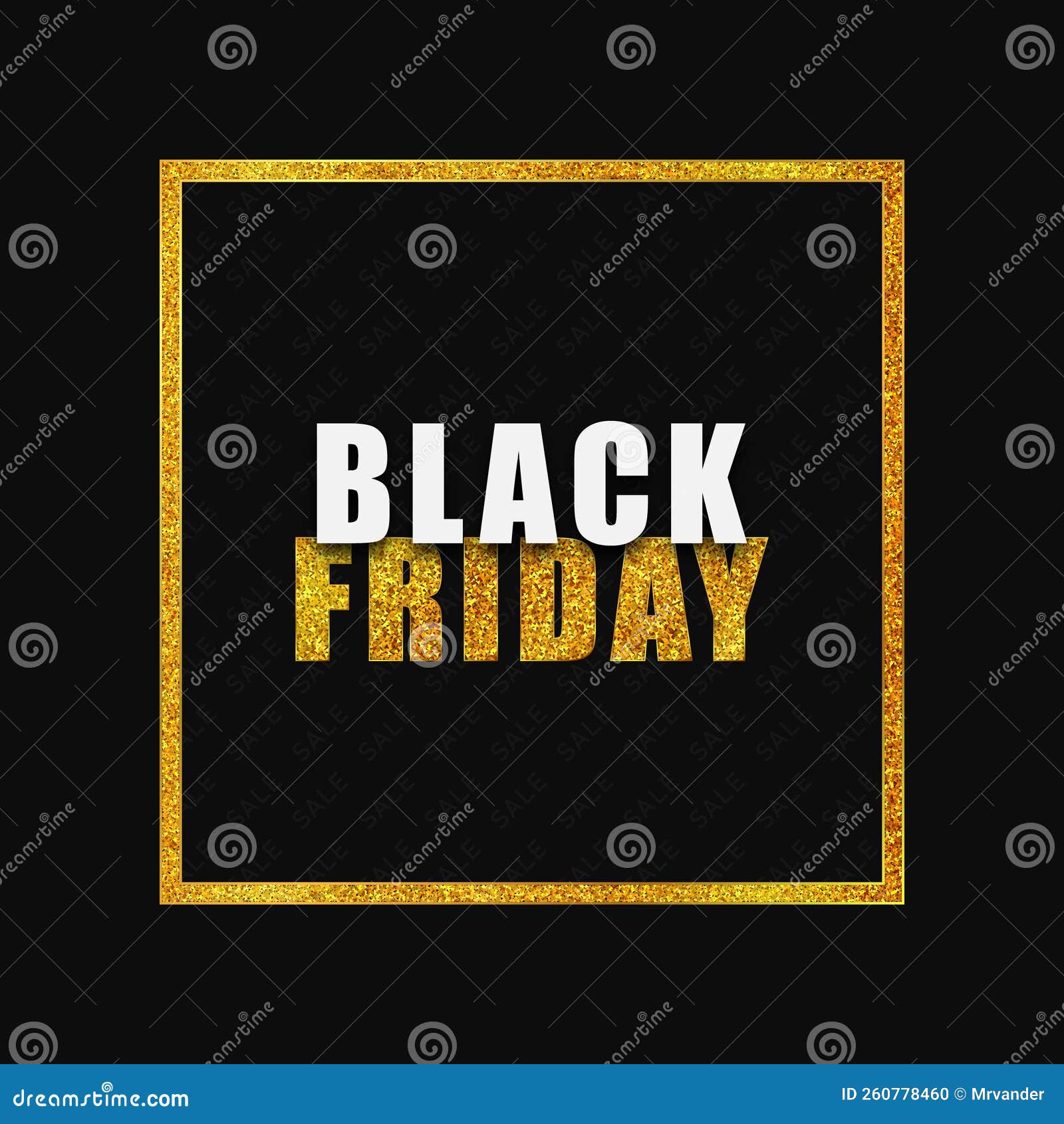 Black Friday Sale Background. Gold Glitter Texture Stock Vector ...