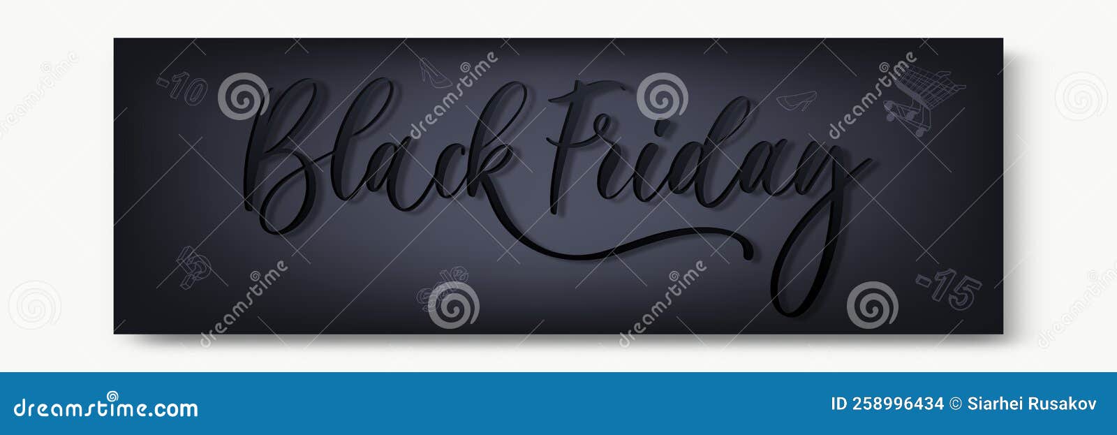 Black Friday Stylish Premium Banner or Header. Modern Reduced ...