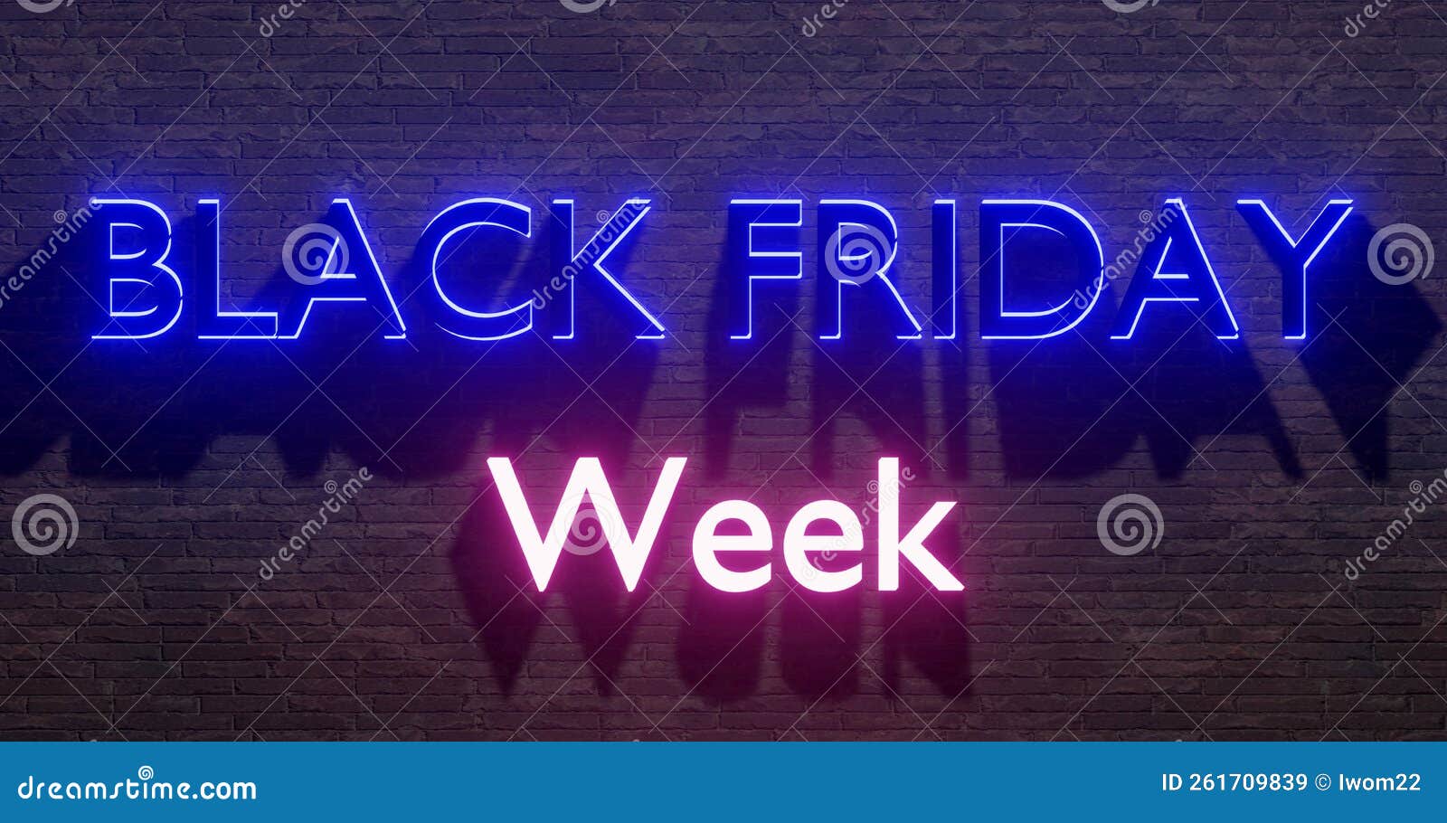 Black Friday Week Background with Text on Wall Stock Image - Image of ...