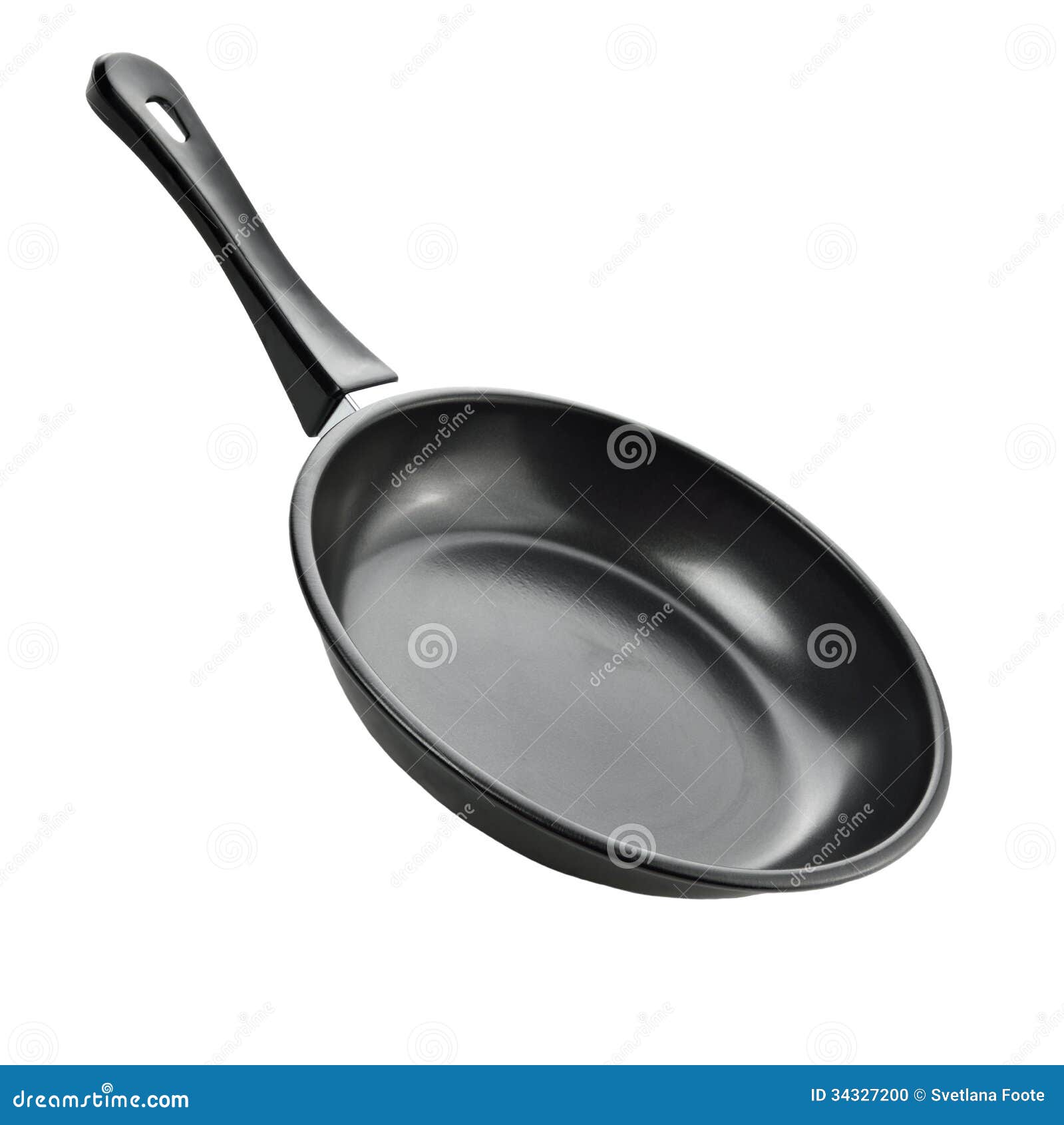 Black Frying Pan stock photo. Image of coated, dishware - 34327200