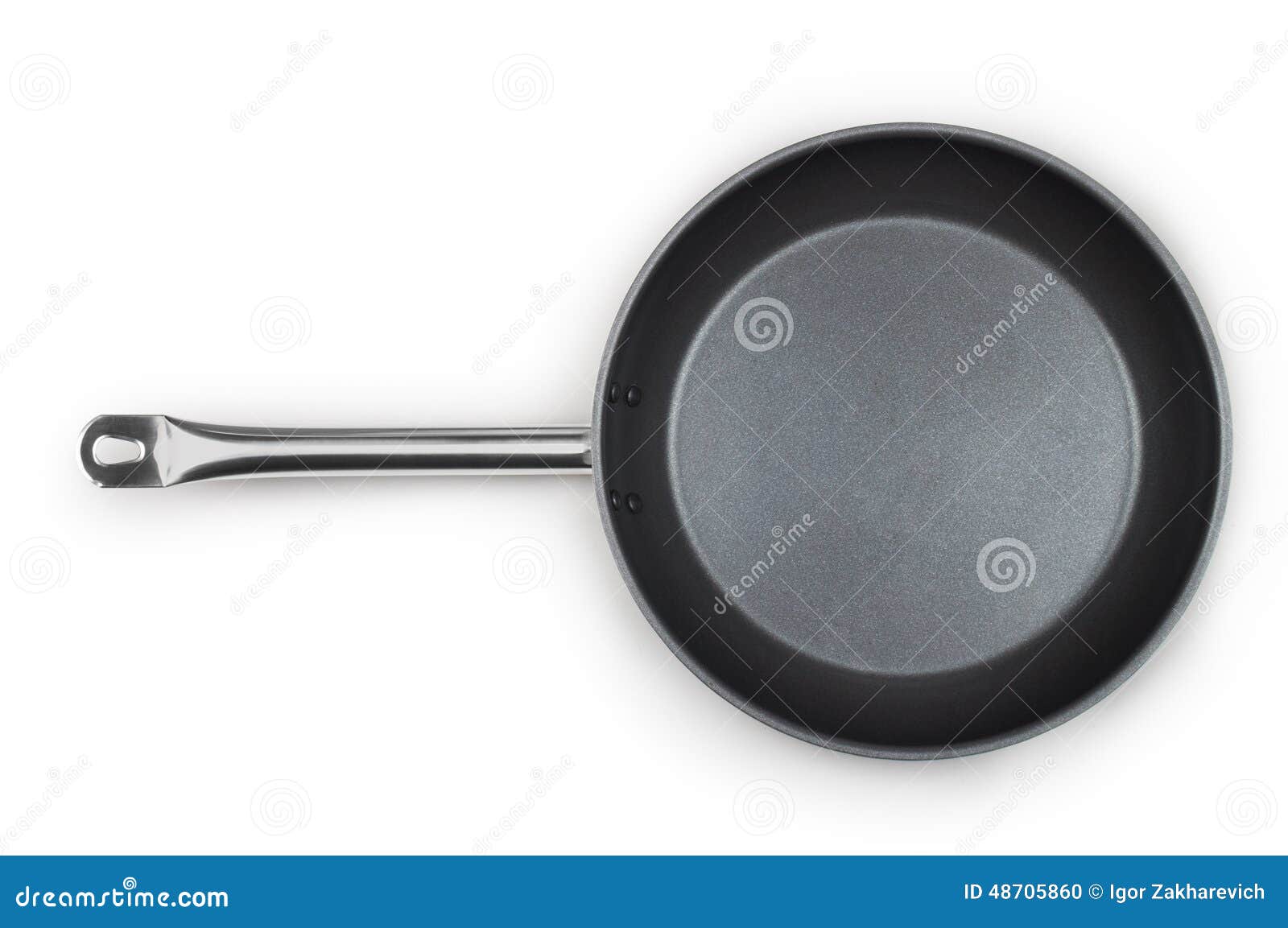 Black frying pan stock photo. Image of kitchenware, healthy - 48705860