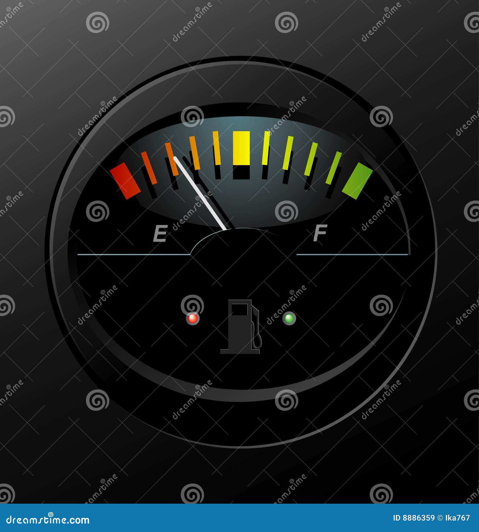 Black fuel level stock vector. Illustration of fuel, equipment - 8886359