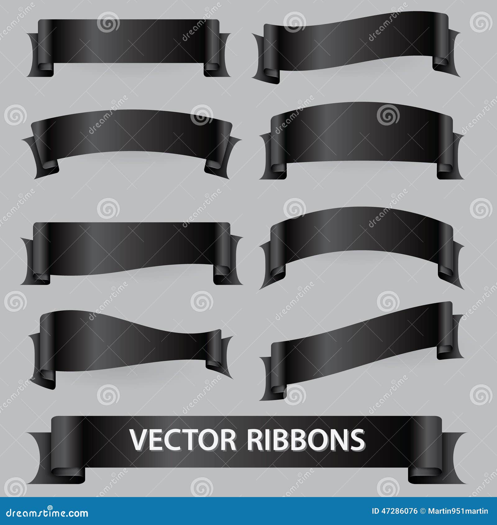 Black Funeral Ribbon