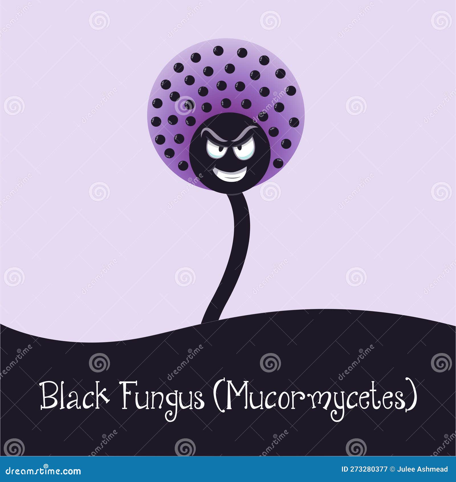 Black Fungus Infection In India. Black Fungus Symbol On The Indian Map ...