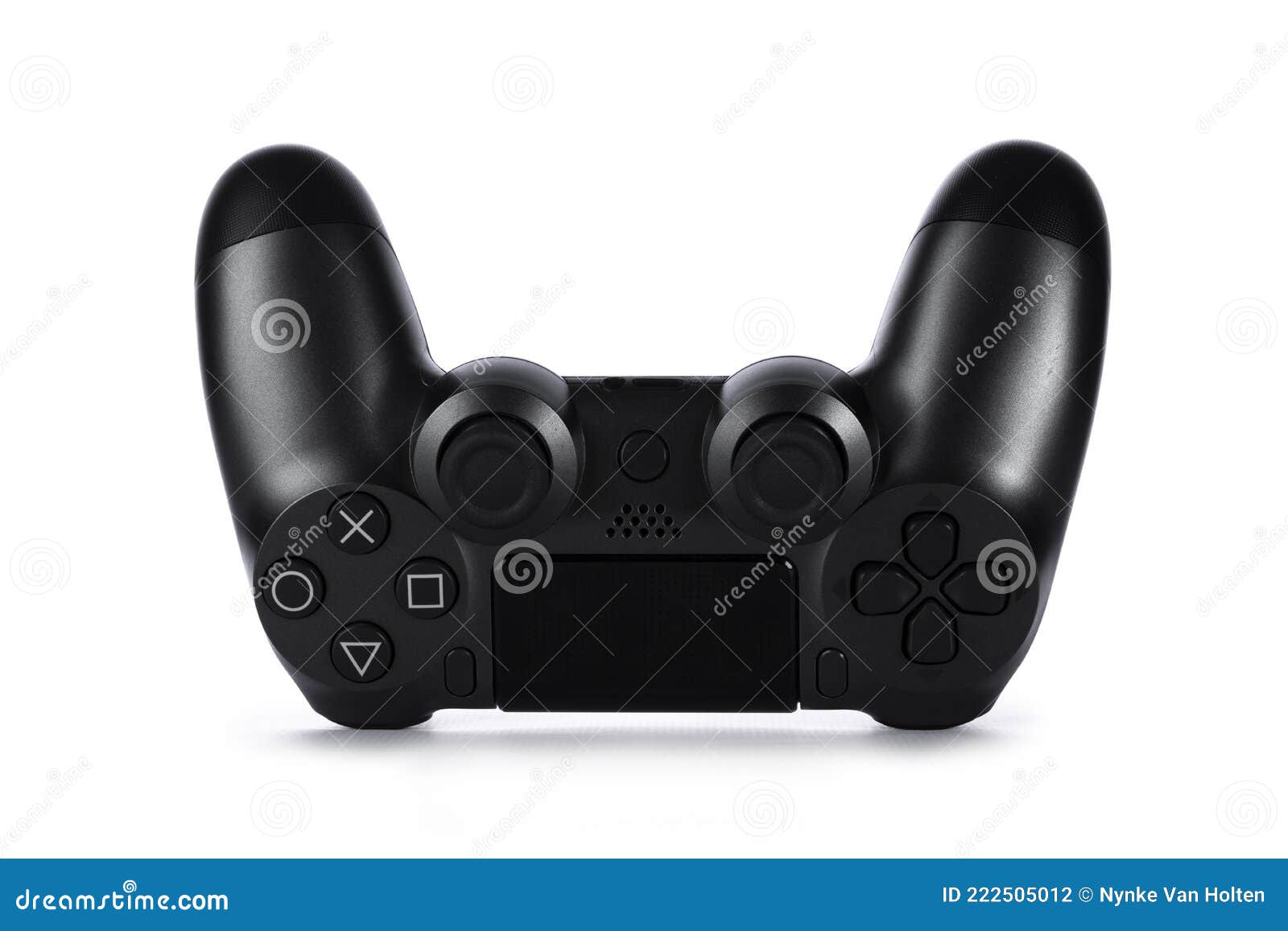 Black Game Console on White Background Stock Photo - Image of ...