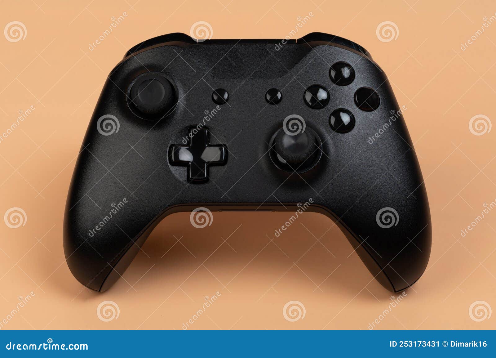 Black game controller stock image. Image of generic - 253173431