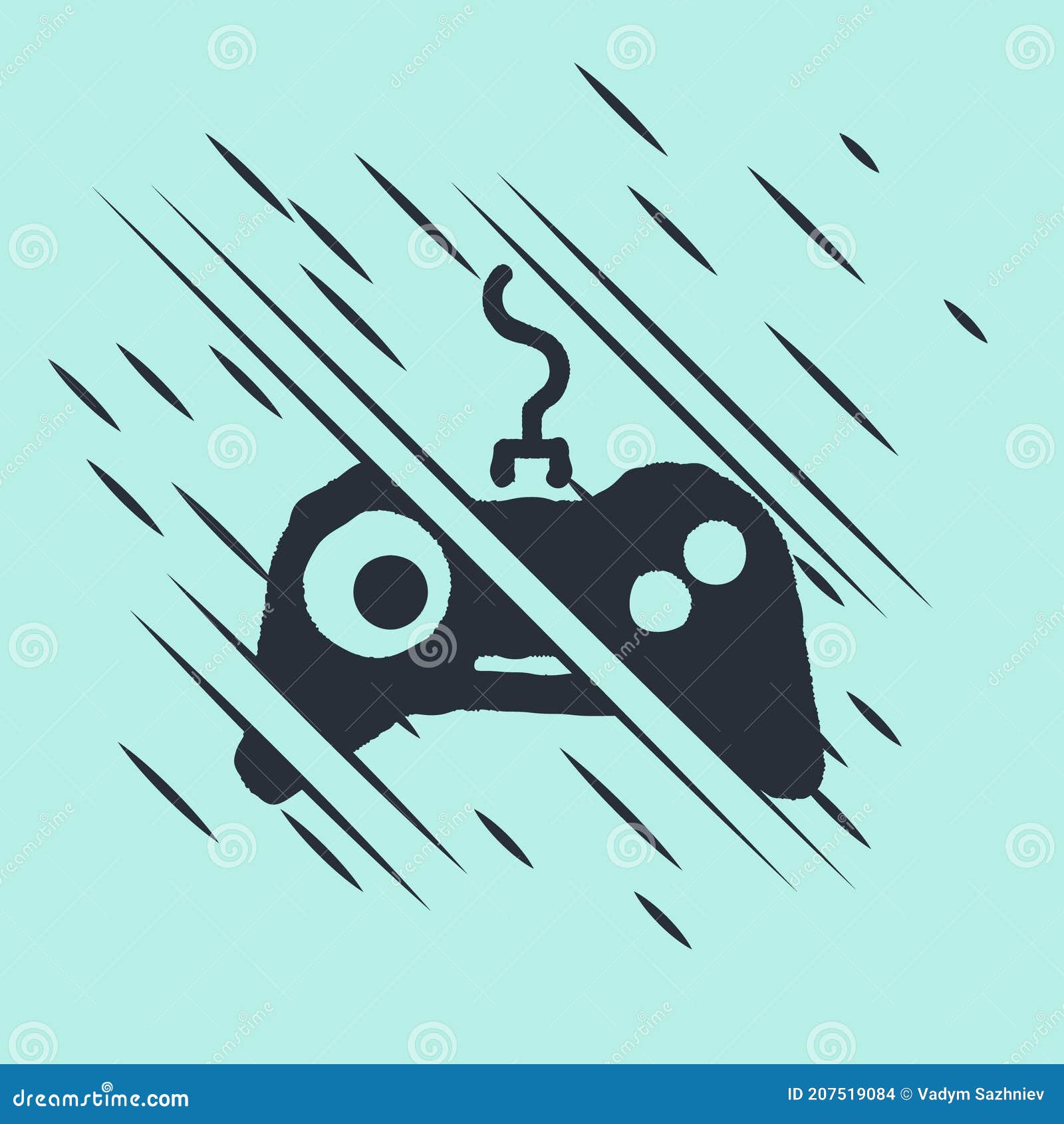 Glitch Gamepad. Futuristic Glitchy Joystick Cyber Game Zone Logo Gaming ...