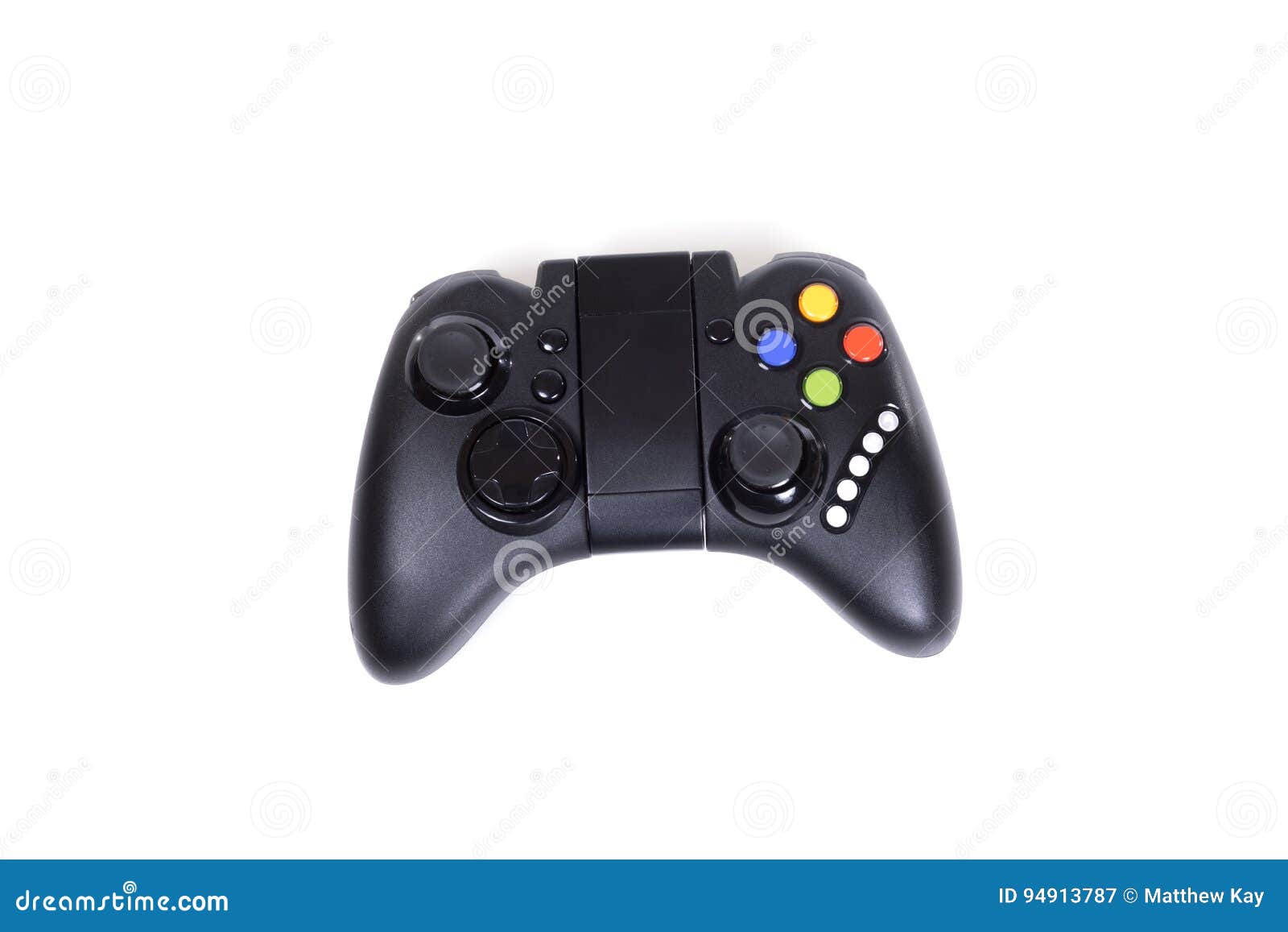 Black Gaming Joystick, Front View Stock Image - Image of gaming ...