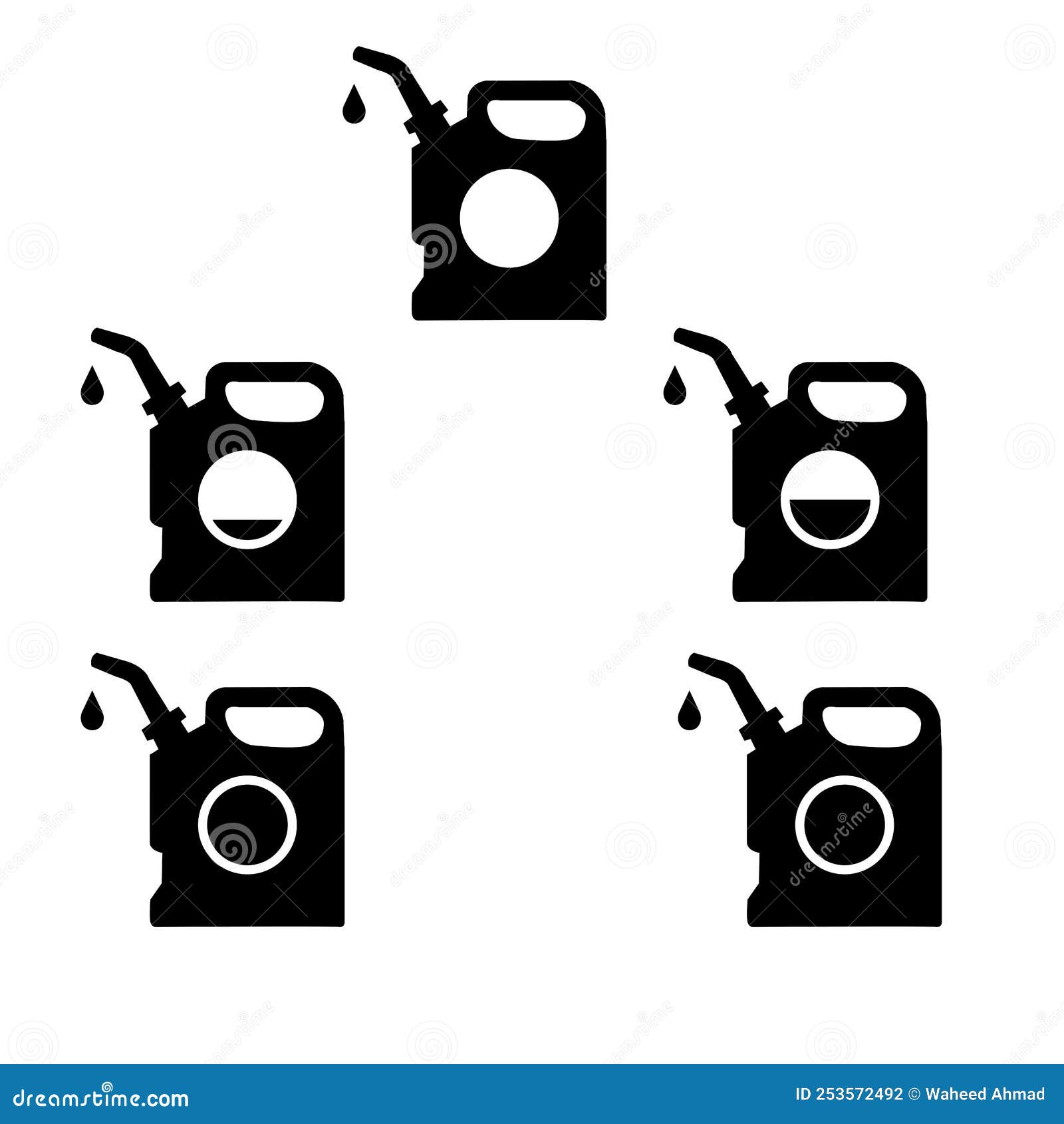 Black Gasoline Isolated Vector Icon Stock Illustration - Illustration ...
