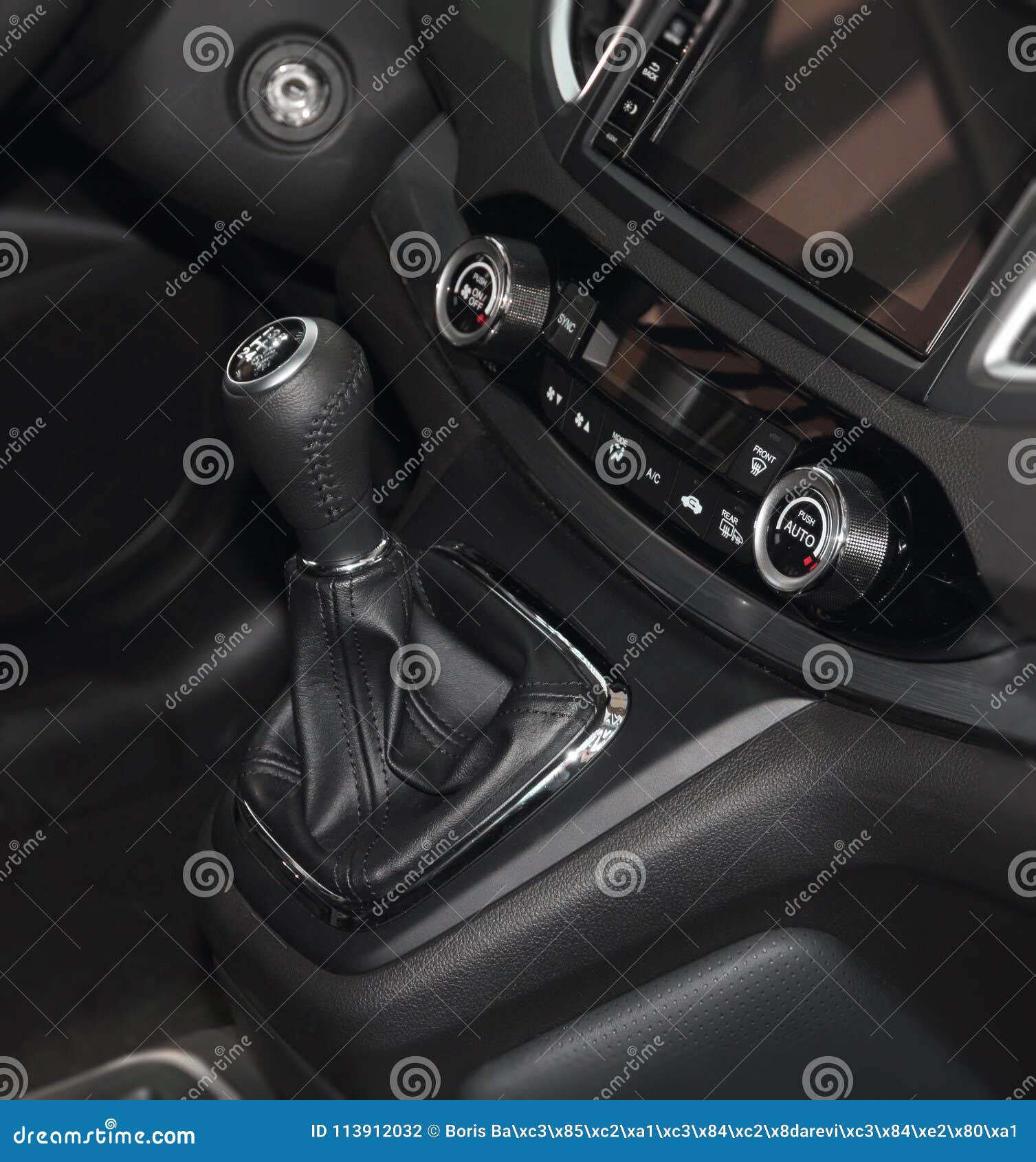 The Gearbox Lever and Dashboard. Stock Photo - Image of dashboard ...
