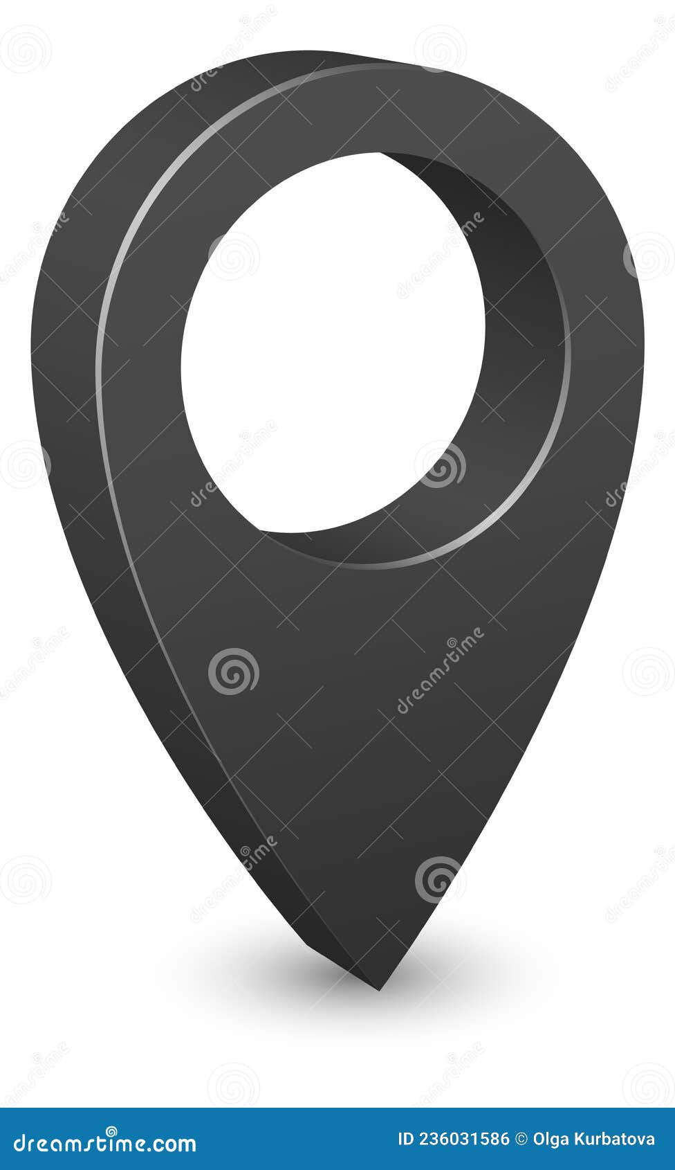 Black Geo Tag. Realistic 3d Map Pointer Stock Vector - Illustration of ...