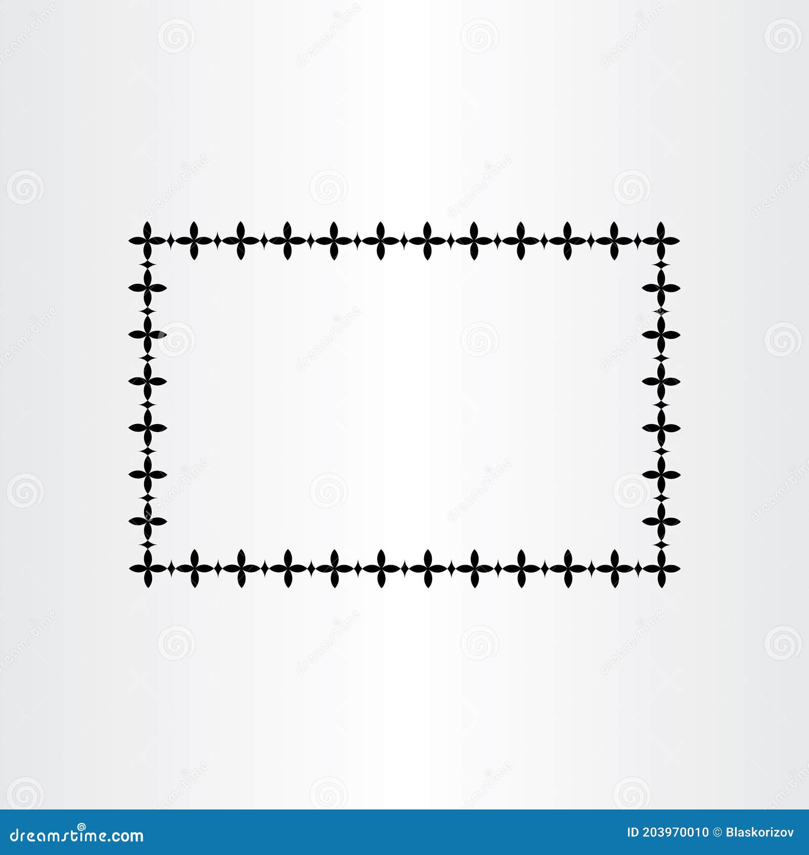 Black Geometric Border Frame Background Vector Stock Vector ...